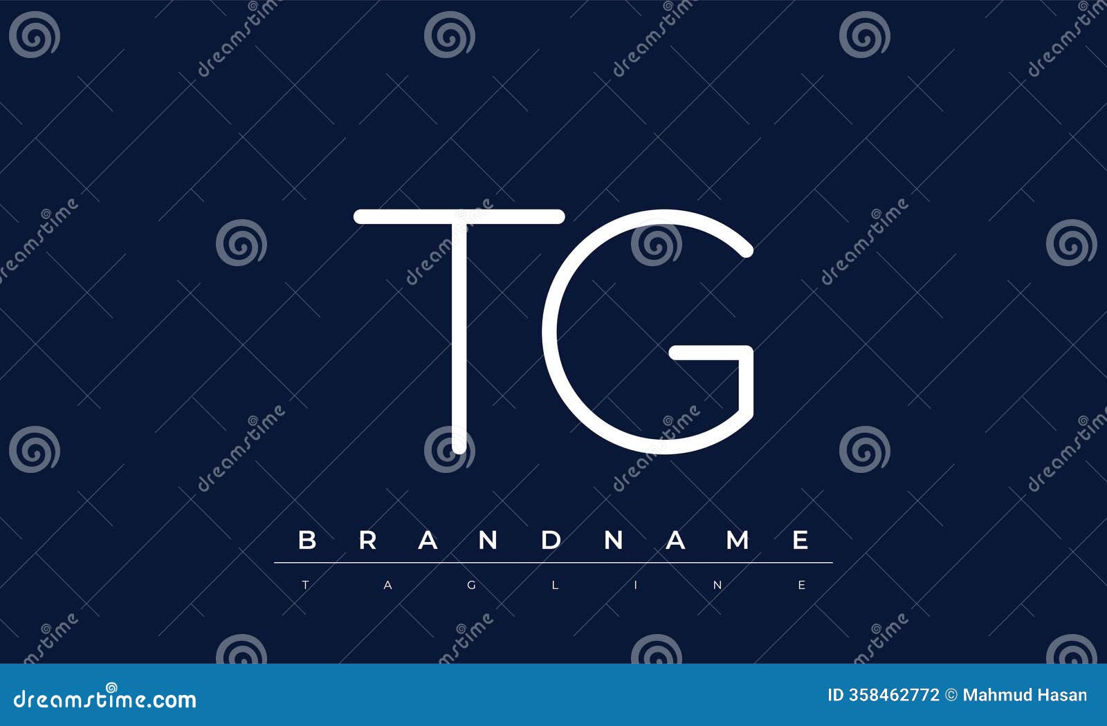 Creative TG Letter Initial Logo Vector Image Stock Vector ...