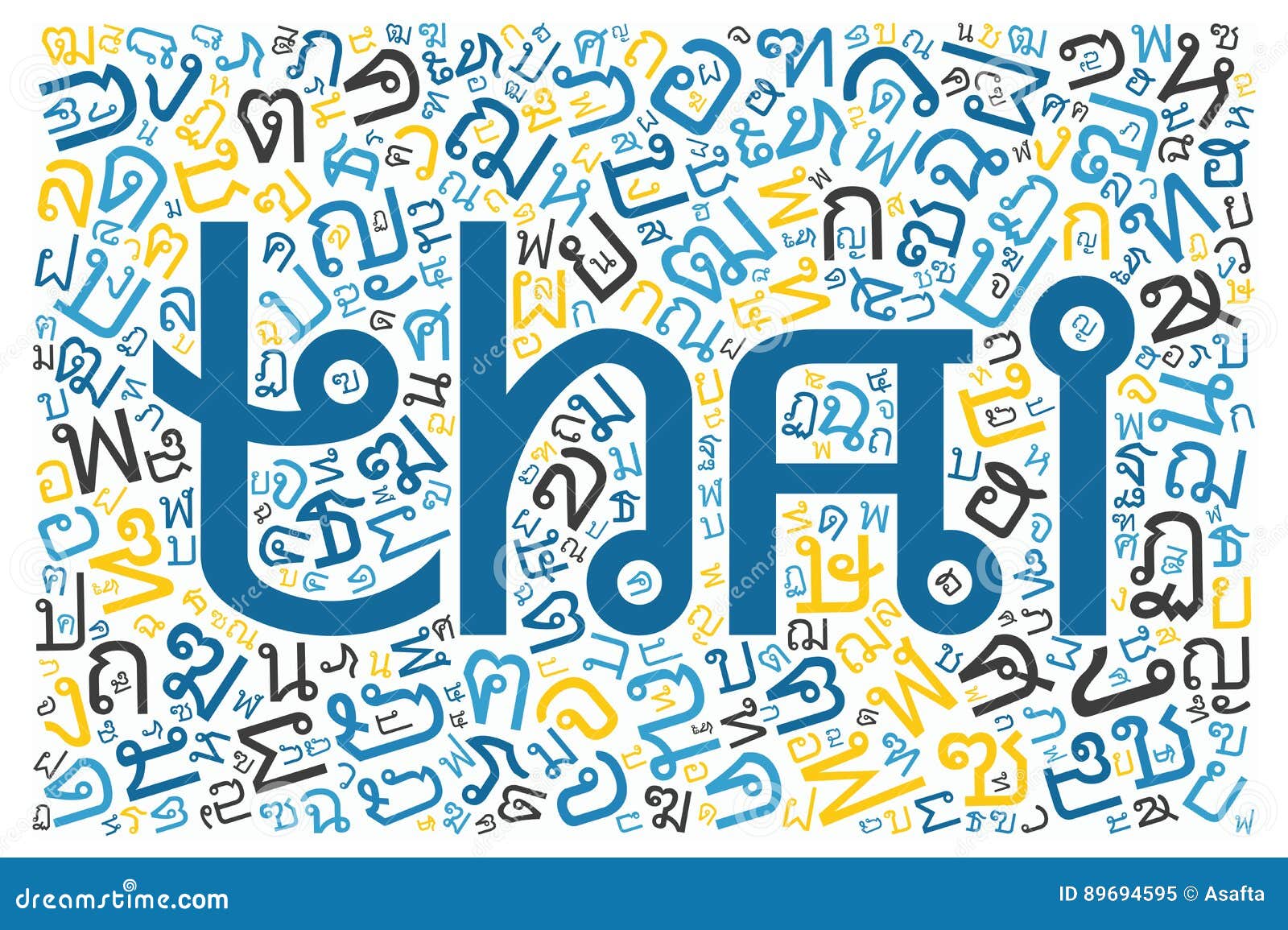 Creative Thai Alphabet Texture Background Stock Image | CartoonDealer ...