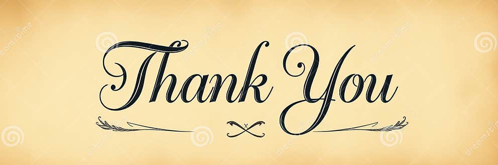 Creative Thank You Message with Elegant Typography on a Textured ...