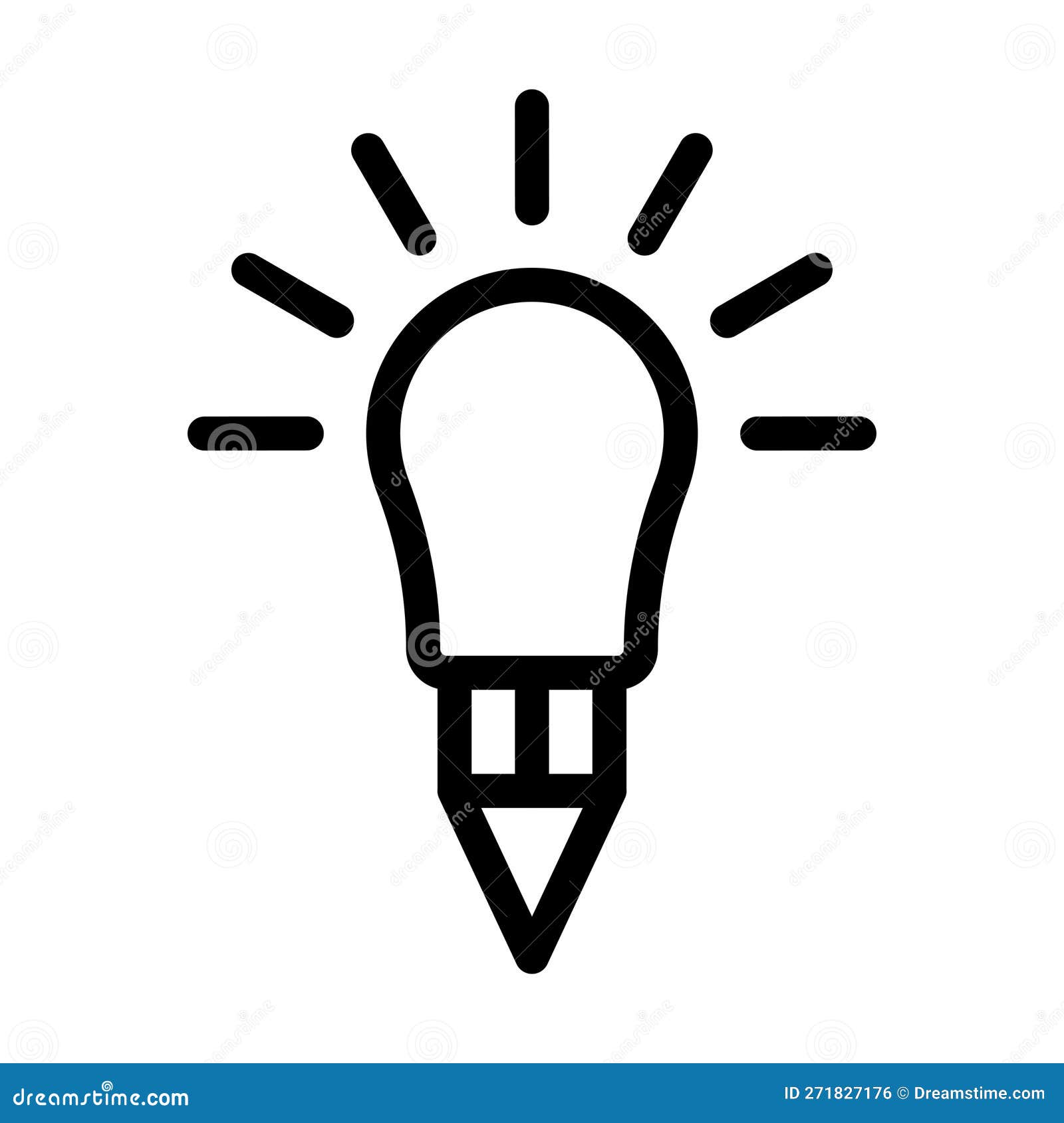 Creative Thick Line Icon stock illustration. Illustration of commercial ...