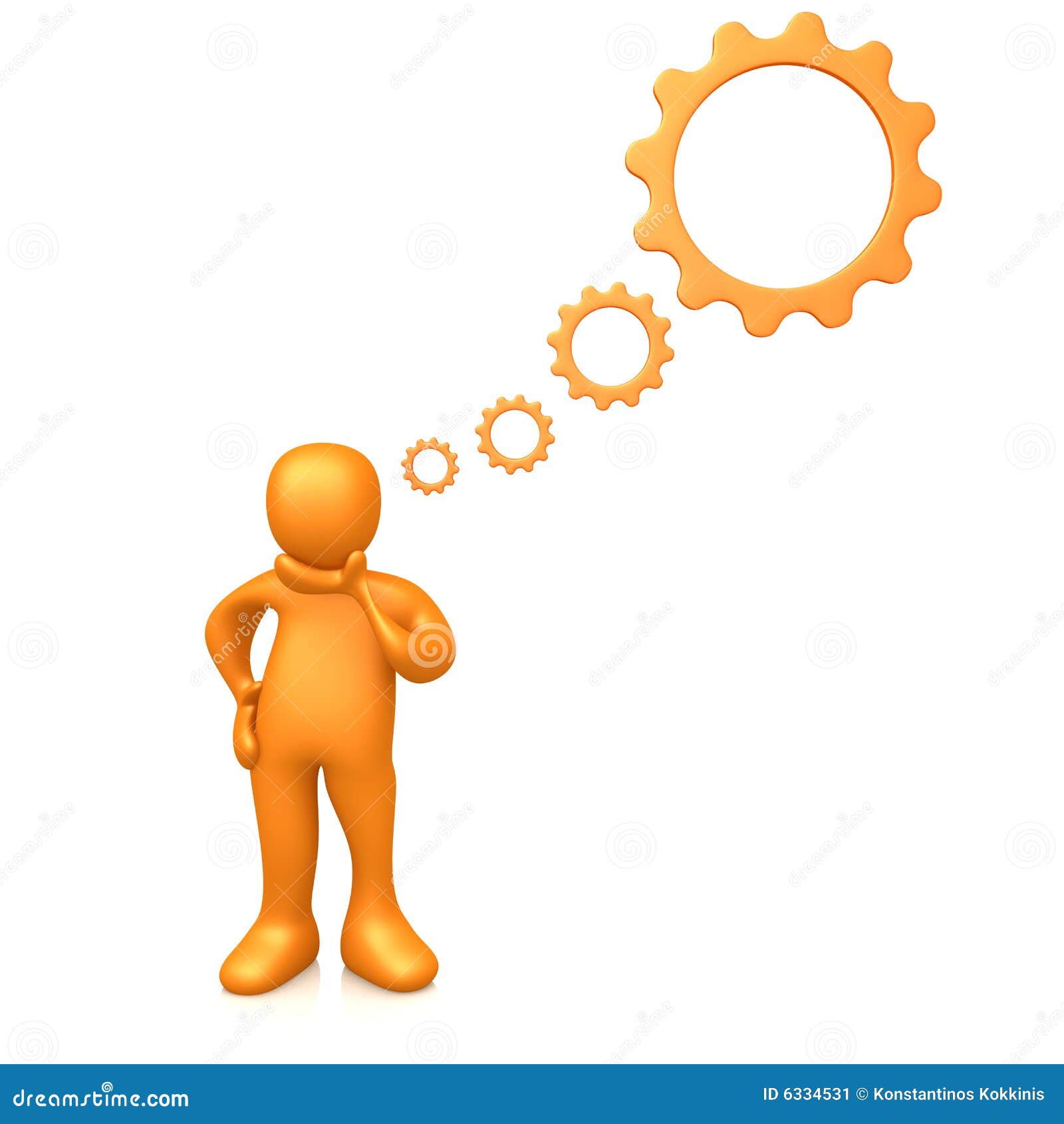 Creative Thinking stock illustration. Illustration of bubble - 6334531