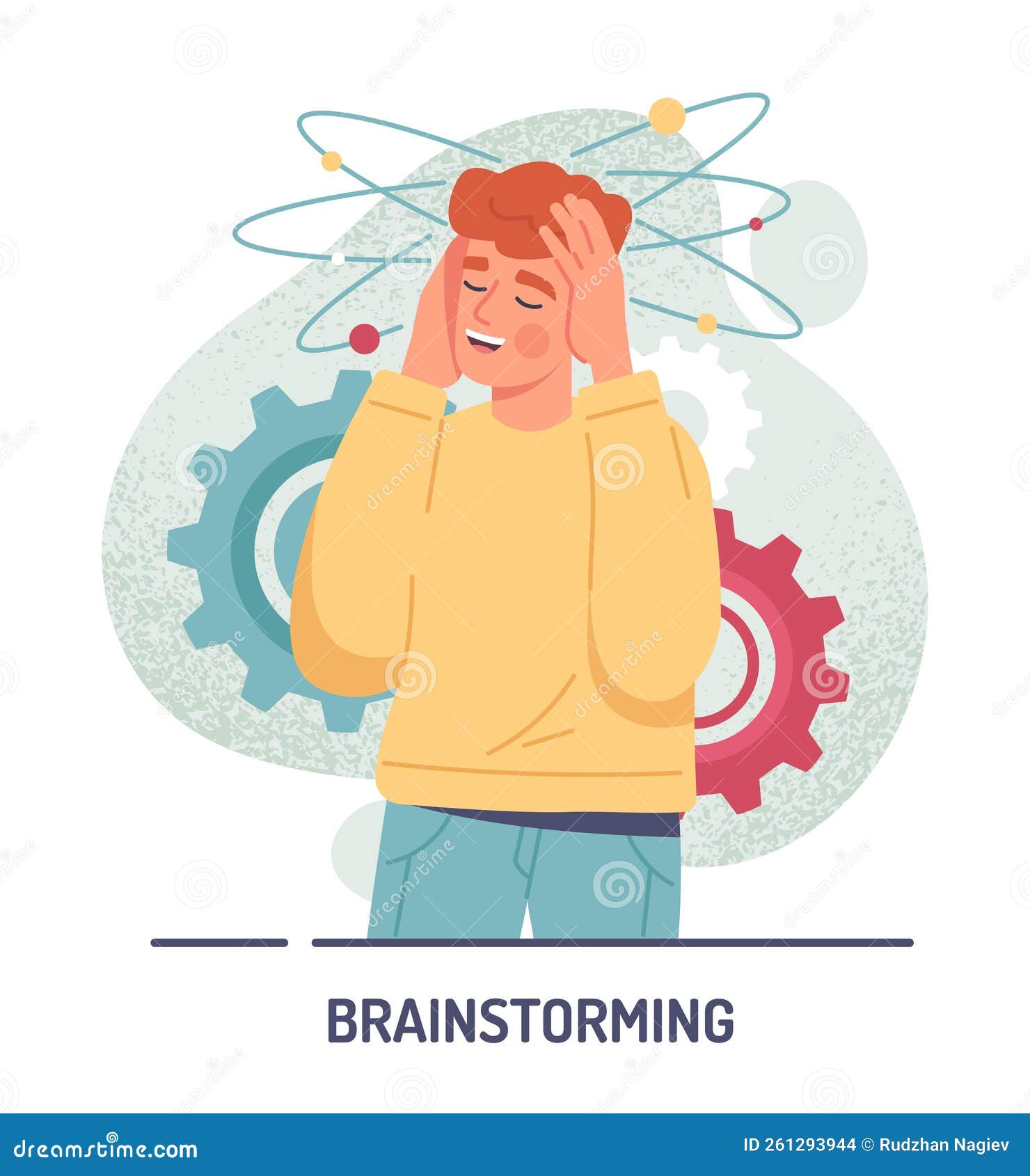 Creative Thinking and Brainstorming Stock Vector - Illustration of ...