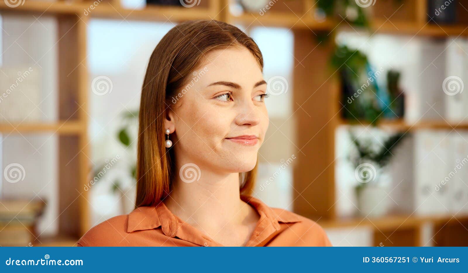 Creative, Thinking and Business Woman in Office with Insight, Problem ...