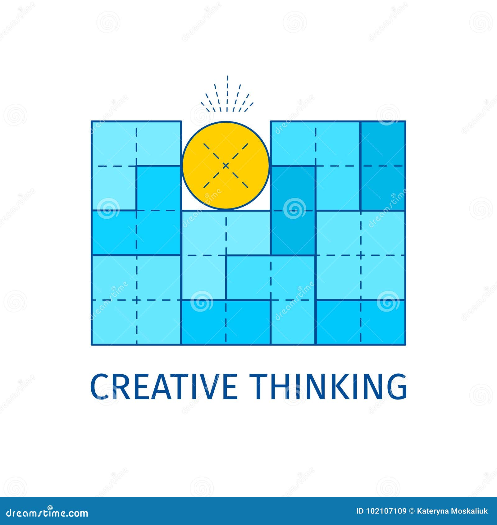 Creative Thinking Concept. Puzzles with Extraordinary Solution. Vector ...