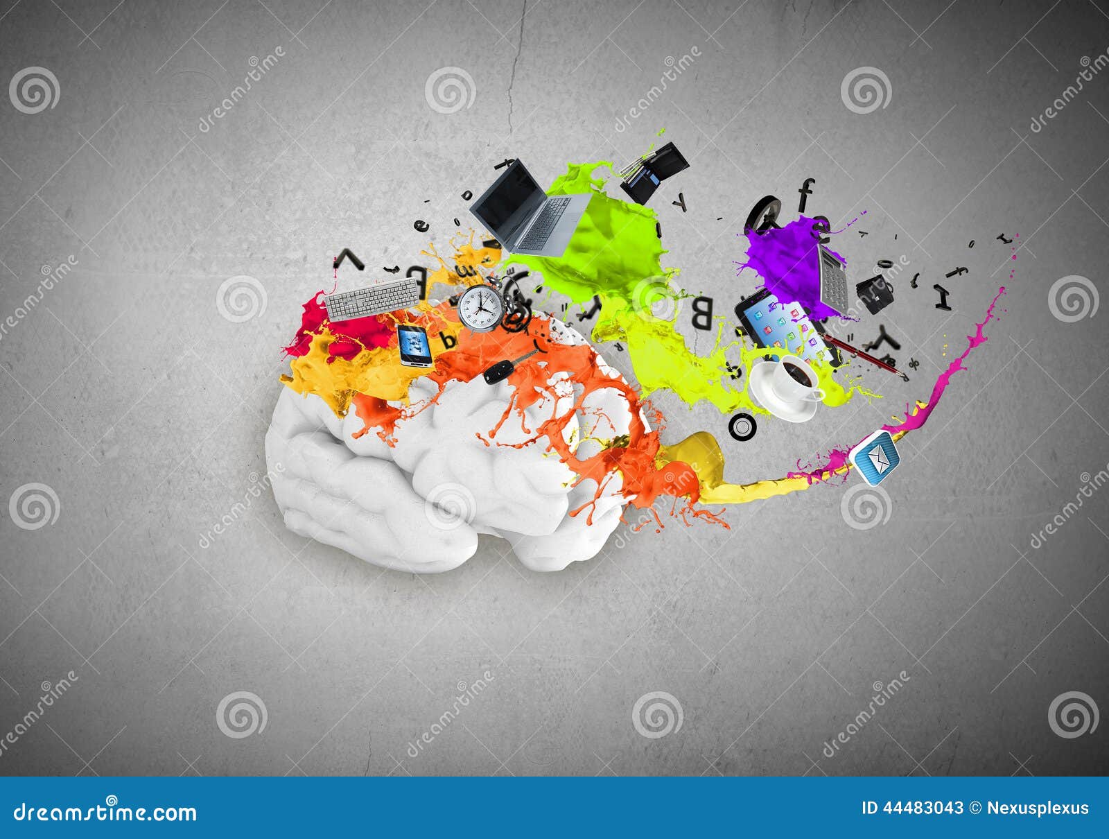 Creative thinking stock image. Image of inspiration, colorful - 44483043