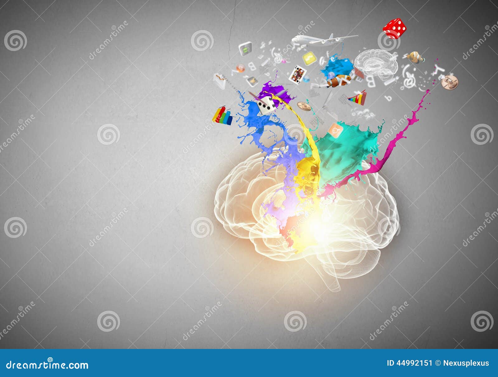 Creative thinking stock image. Image of idea, intellect - 44992151