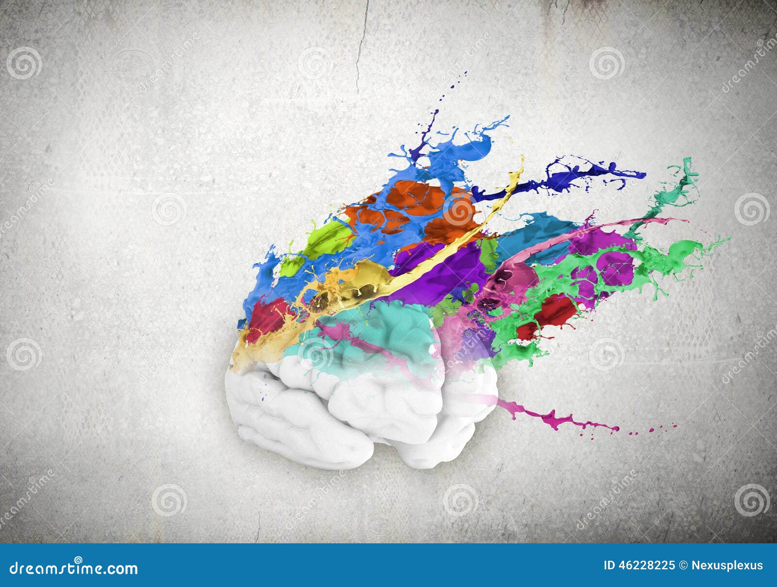 Creative thinking stock image. Image of cerebral, brilliant - 46228225