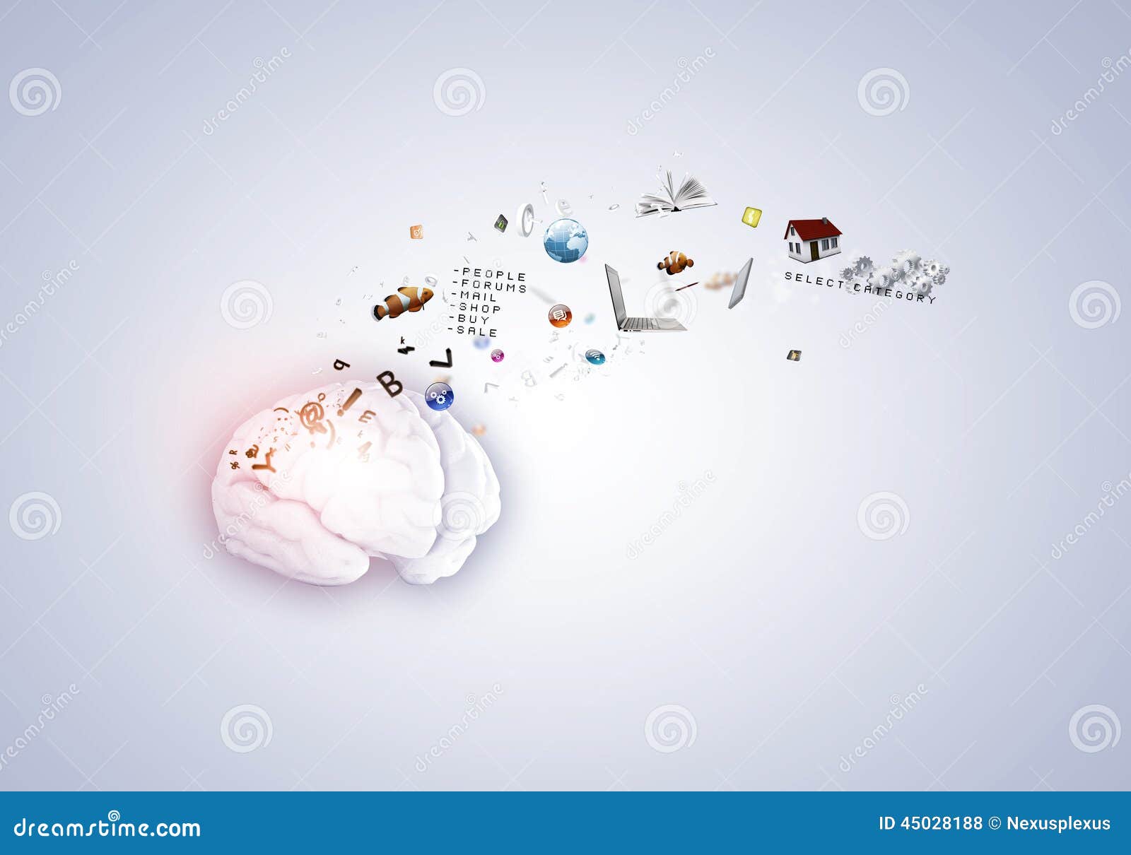 Creative thinking stock illustration. Illustration of brainstorming ...