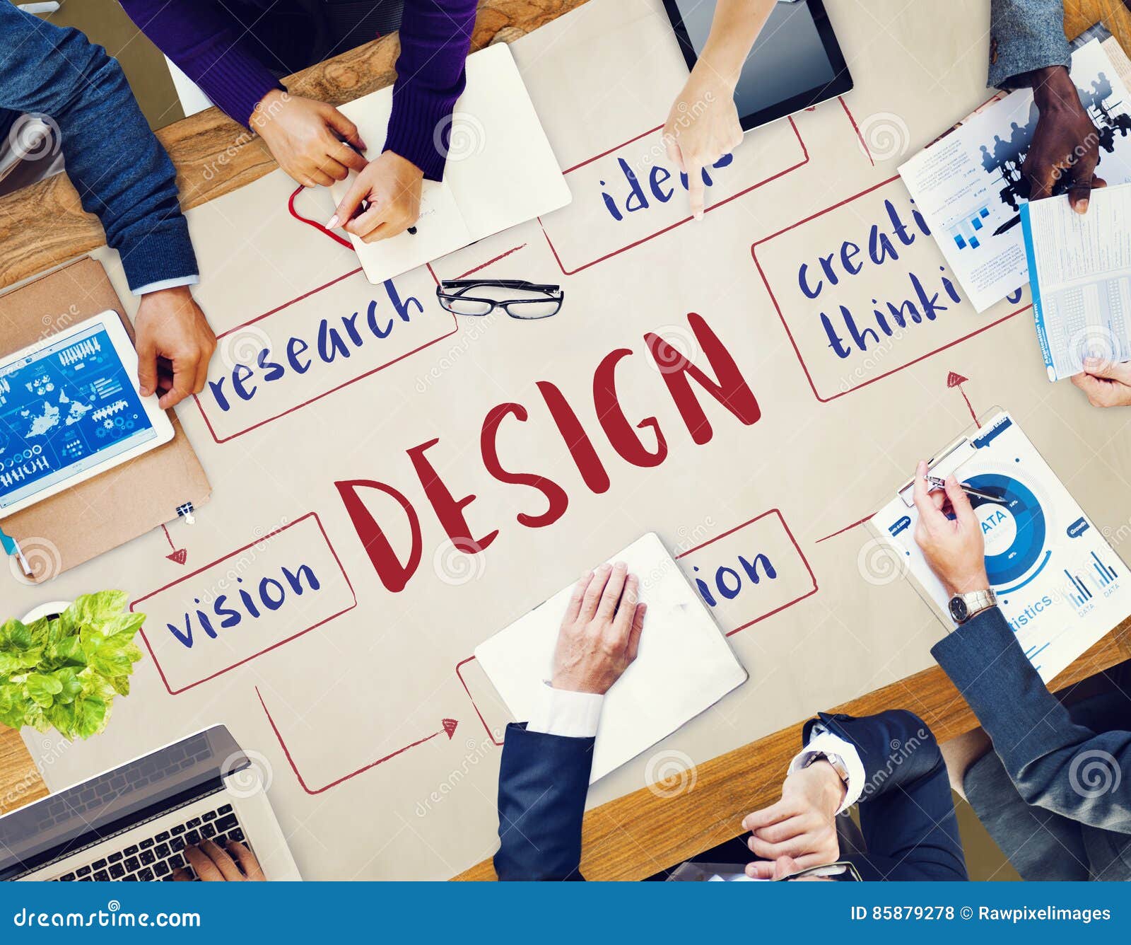 Creative Thinking Creativity Design Process Concept Stock Photo - Image ...