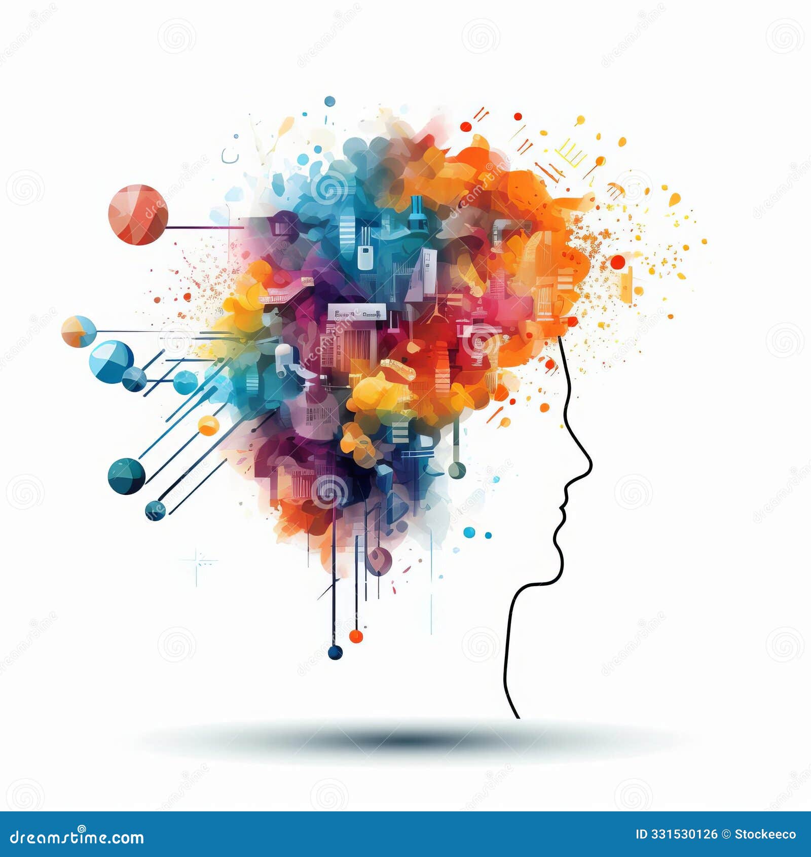 Creative Thinking Design Concept on a White Background Stock ...