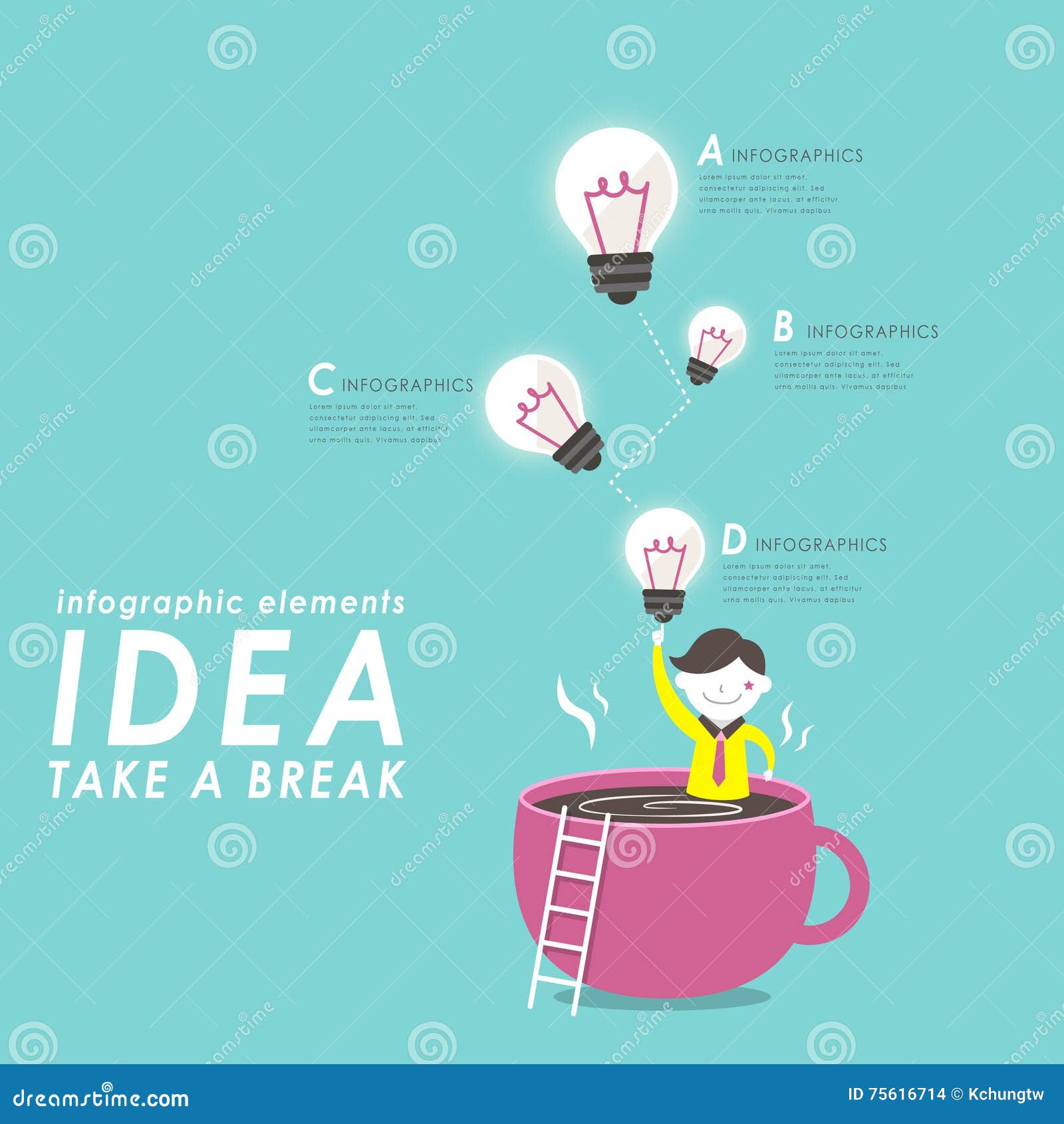 Creative thinking design stock illustration. Illustration of analytics ...