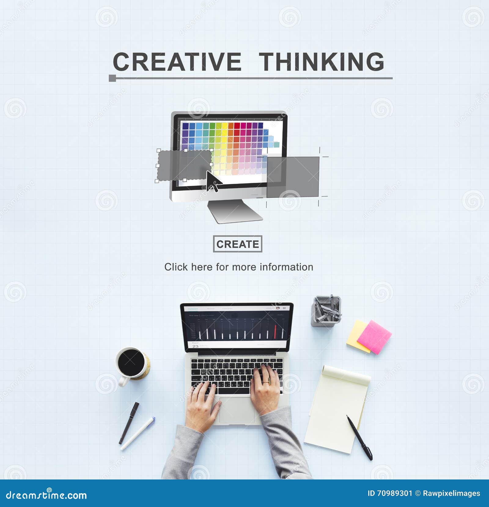 Creative Thinking Design Imagination Inspiration Concept Stock Image ...