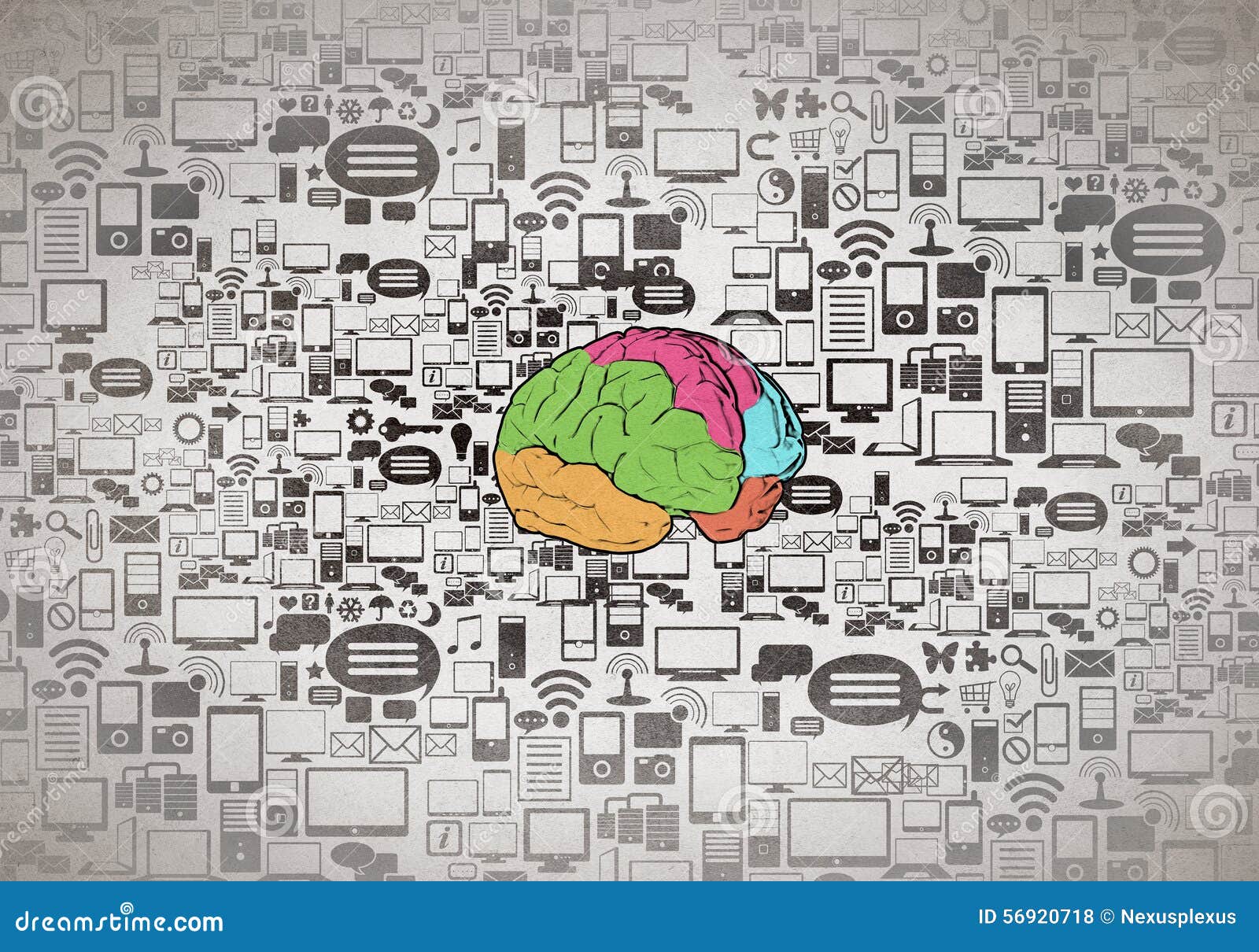 Creative thinking stock illustration. Illustration of color - 56920718