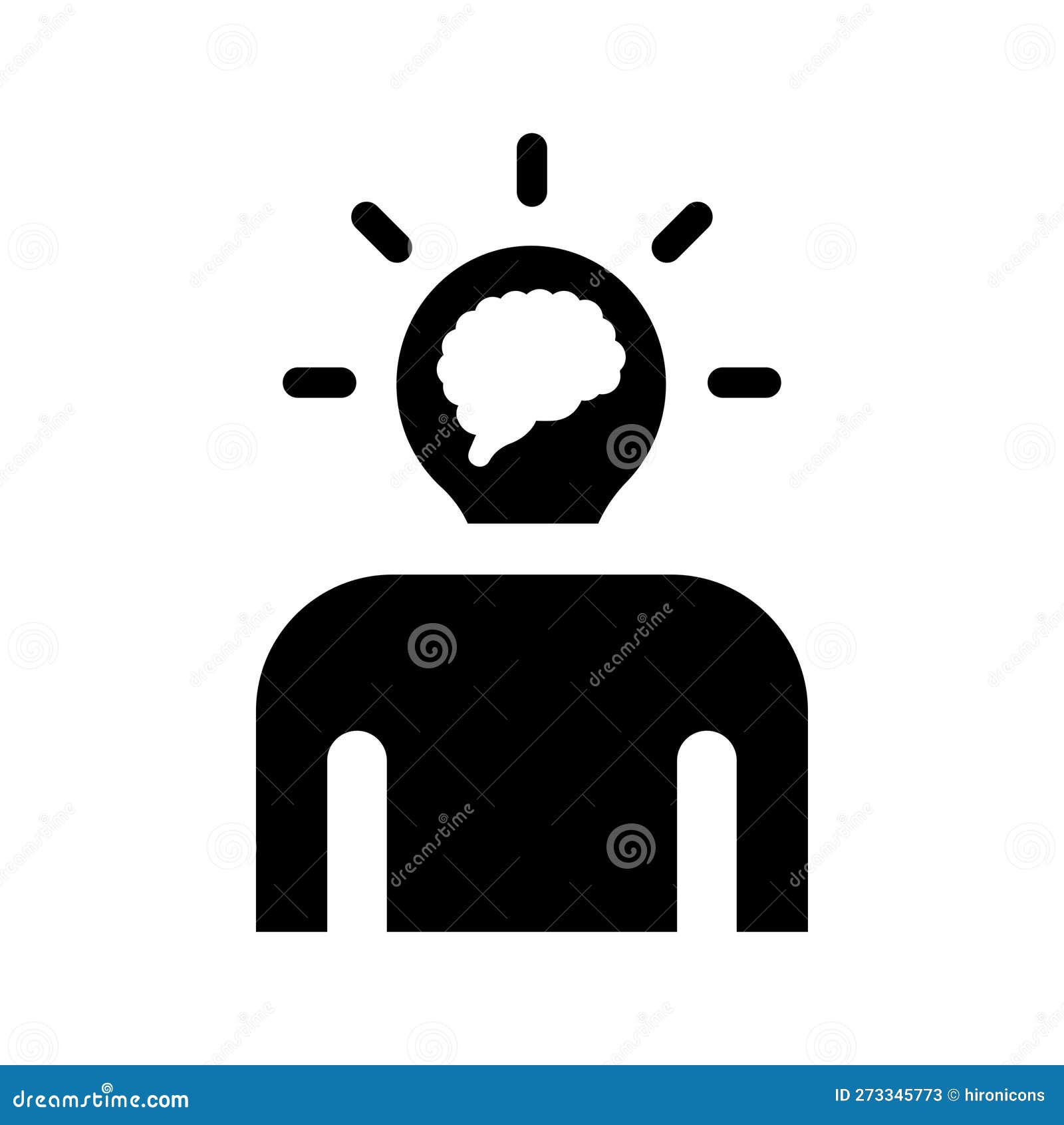 Creative Thinking icon stock illustration. Illustration of infographics ...