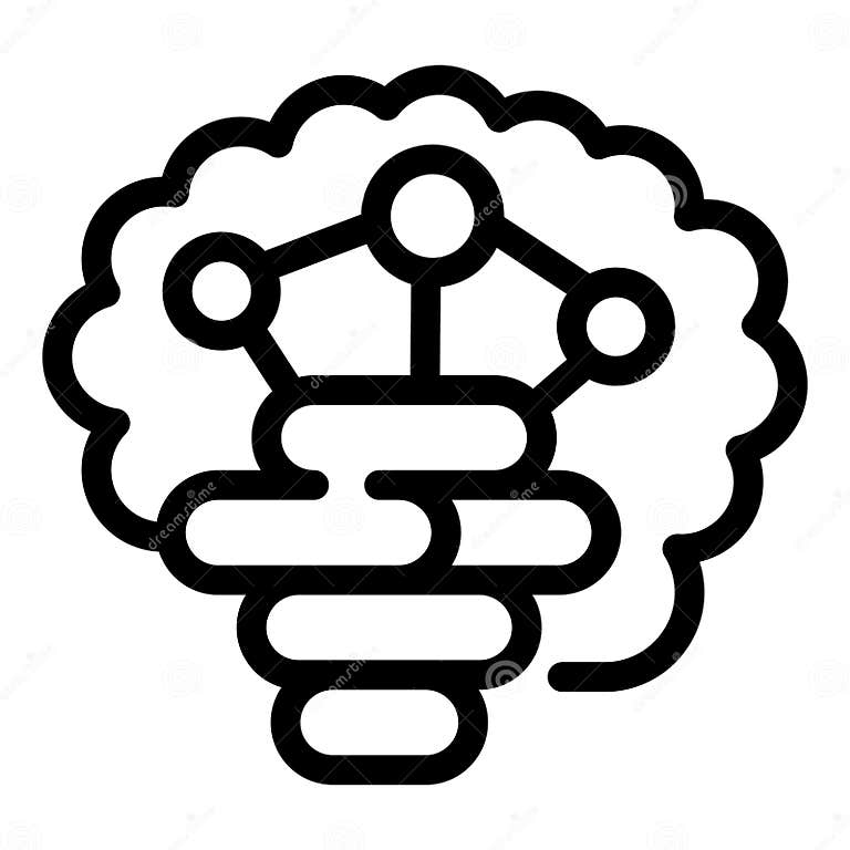 Creative Thinking Icon Outline Vector. Idea Generation Session Stock ...