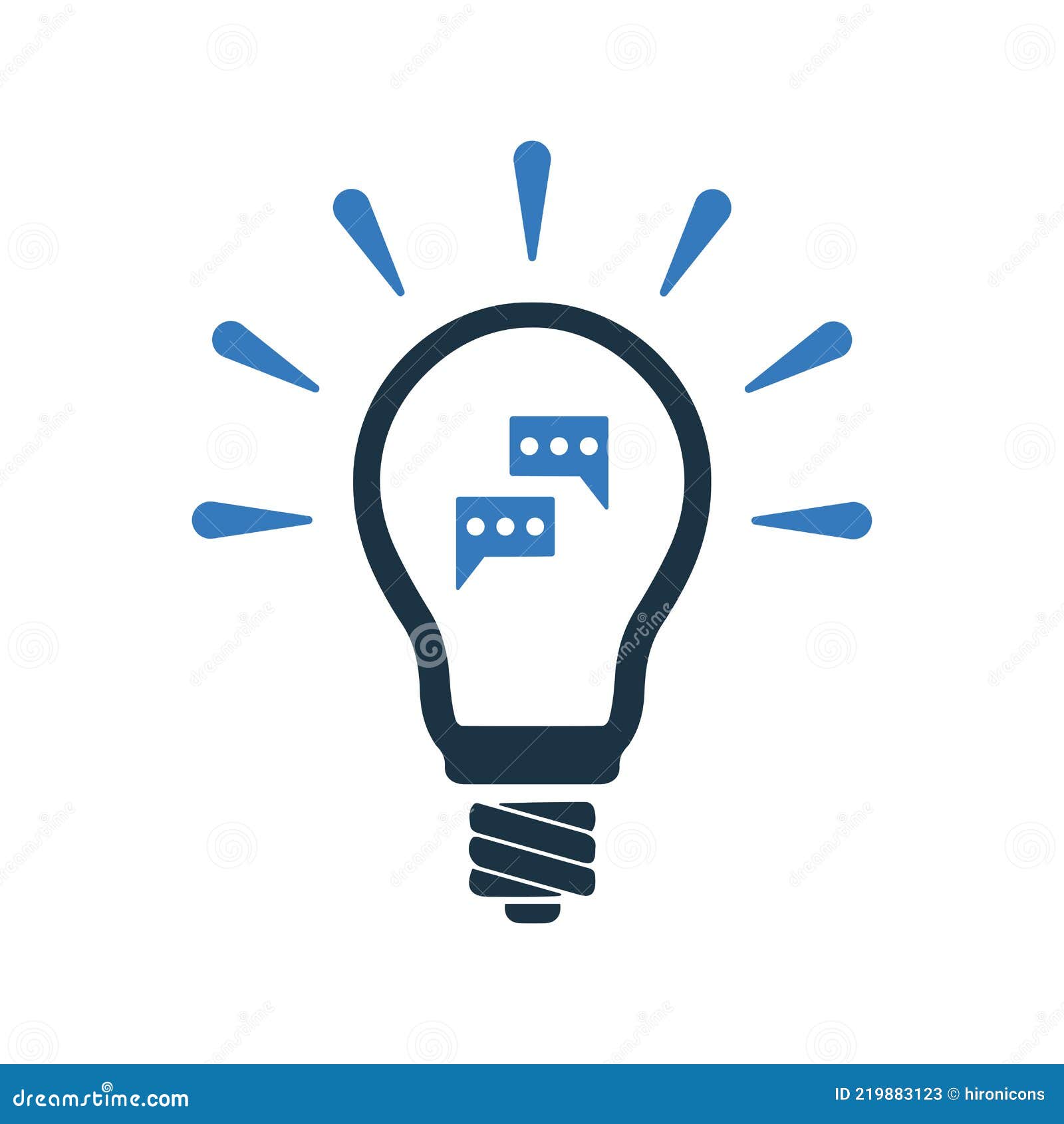 Creative Thinking Icon. Simple Vector on Isolated White Background ...