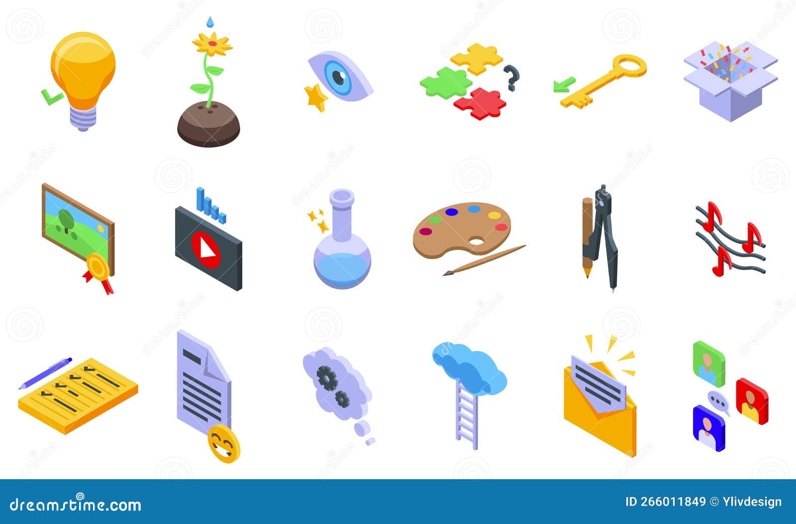 Isometric AI And Logical Thinking Education For Kids Cartoon Vector ...