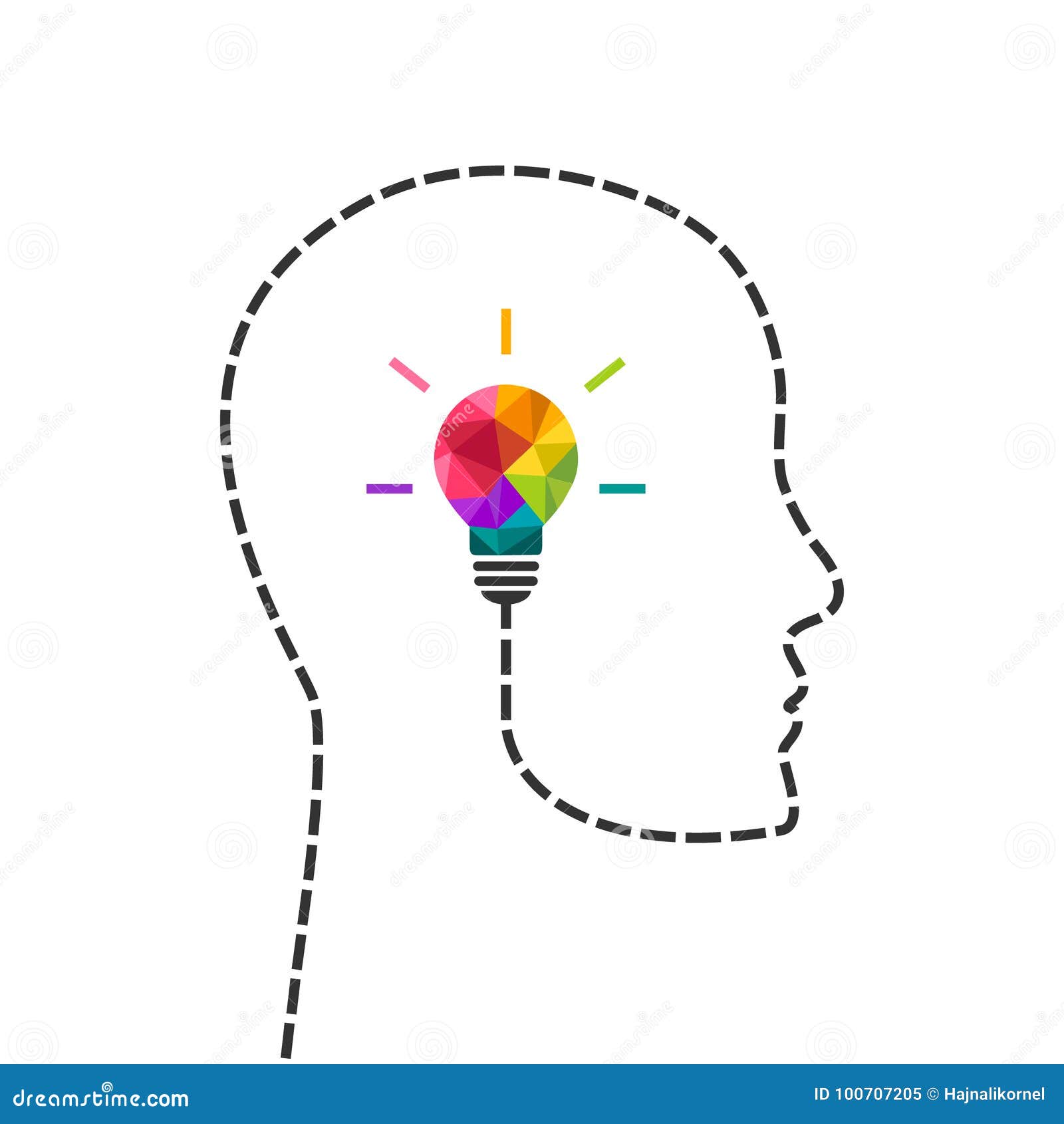 Creative Thinking and Learning Concept Stock Vector - Illustration of ...