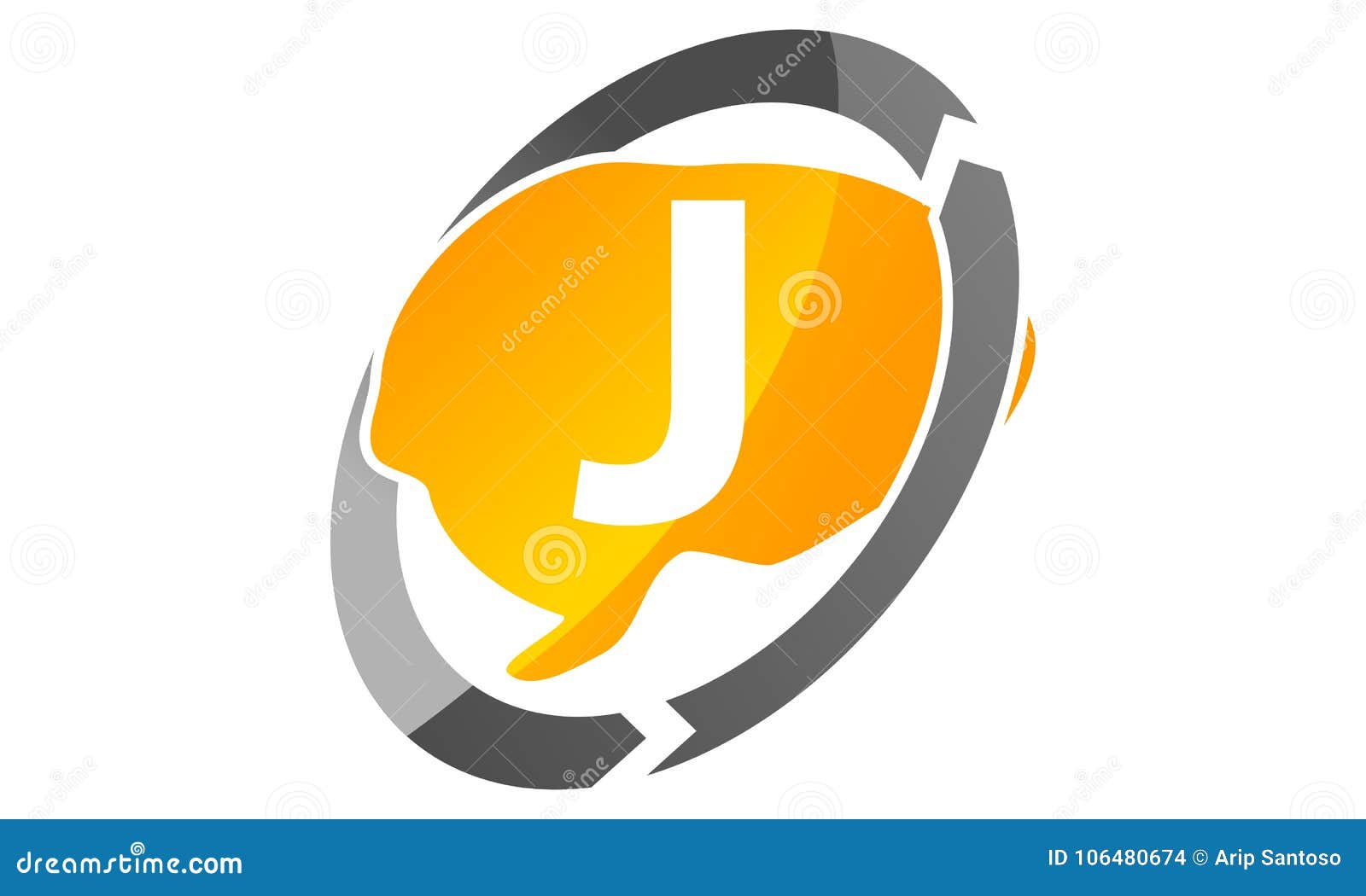 Creative Thinking Letter J stock vector. Illustration of great - 106480674