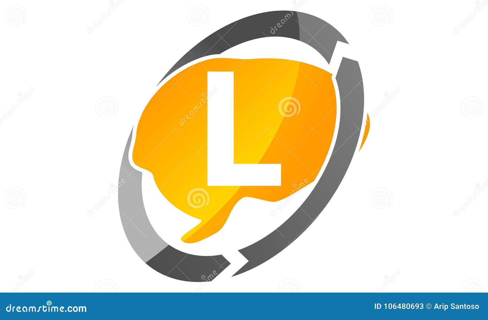 Creative Thinking Letter L stock vector. Illustration of creative ...