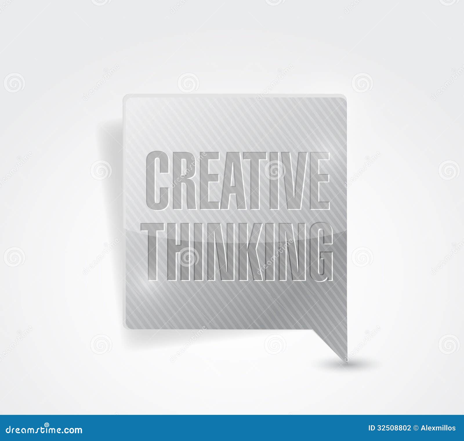 Creative Thinking Message Illustration Design Stock Illustration ...