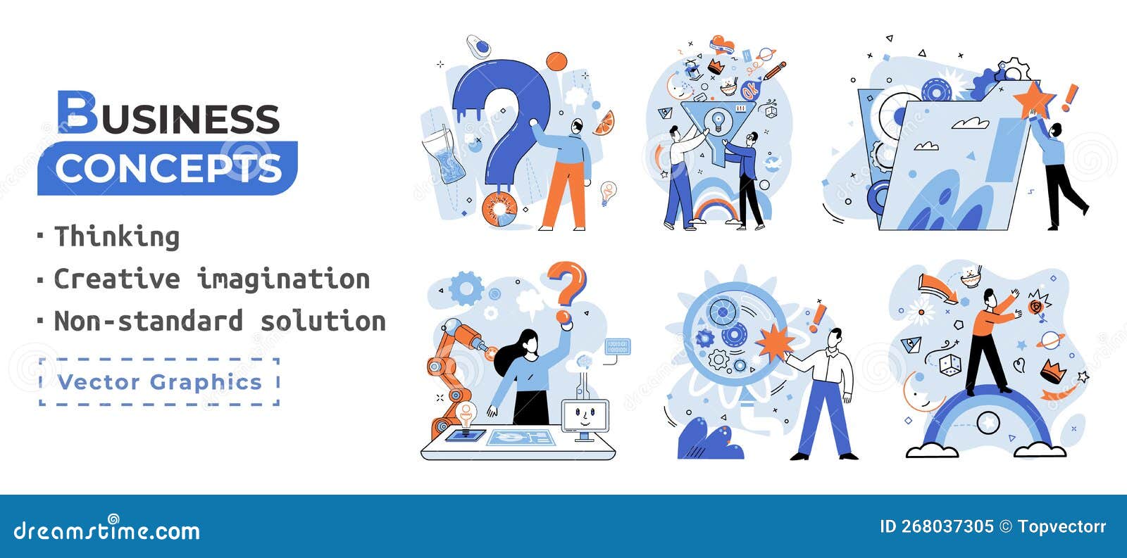 Creative Thinking. People Different Mental Mindset Types or Models ...