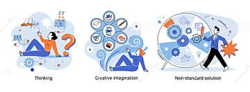 Creative Thinking. People Different Mental Mindset Types or Models ...