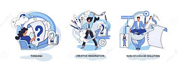 Creative Thinking. People Different Mental Mindset Types or Models ...