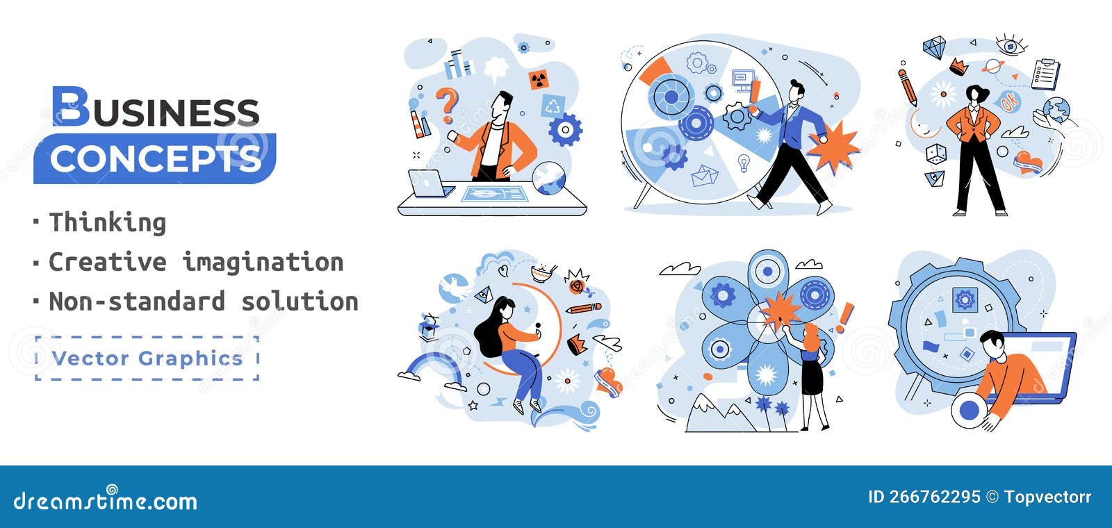 Creative Thinking. People Different Mental Mindset Types or Models ...