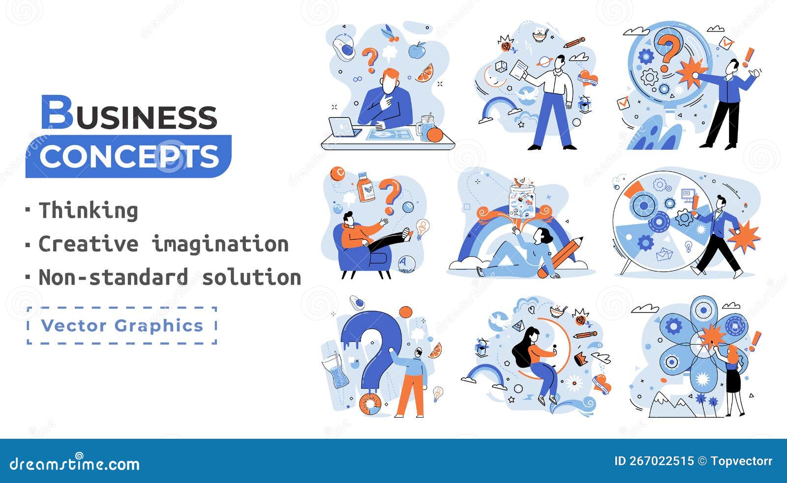 Creative Thinking. People Different Mental Mindset Types or Models ...