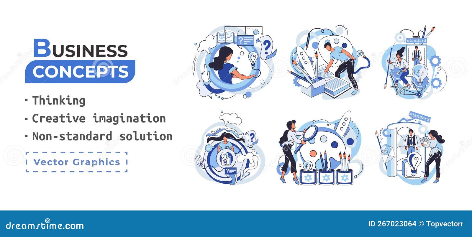 Creative Thinking. People Different Mental Mindset Types or Models ...