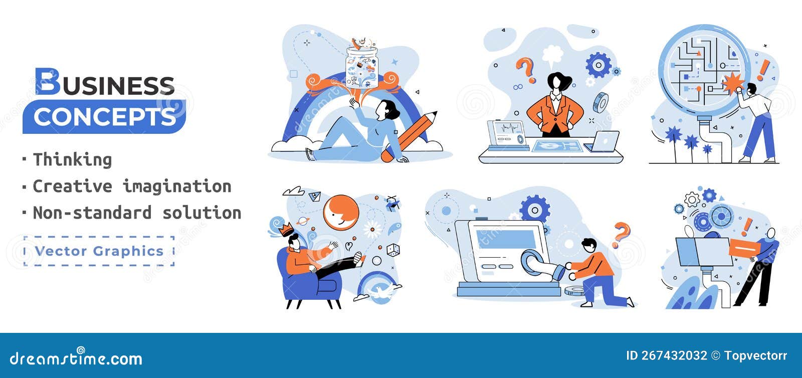 Creative Thinking. People Different Mental Mindset Types or Models ...