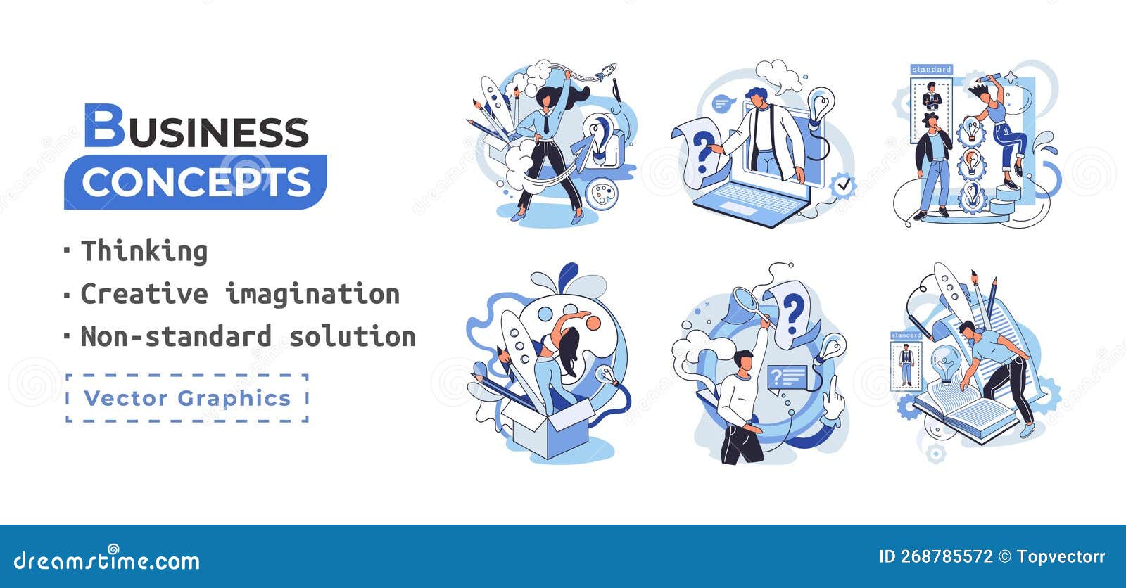 Creative Thinking. People Different Mental Mindset Types or Models ...