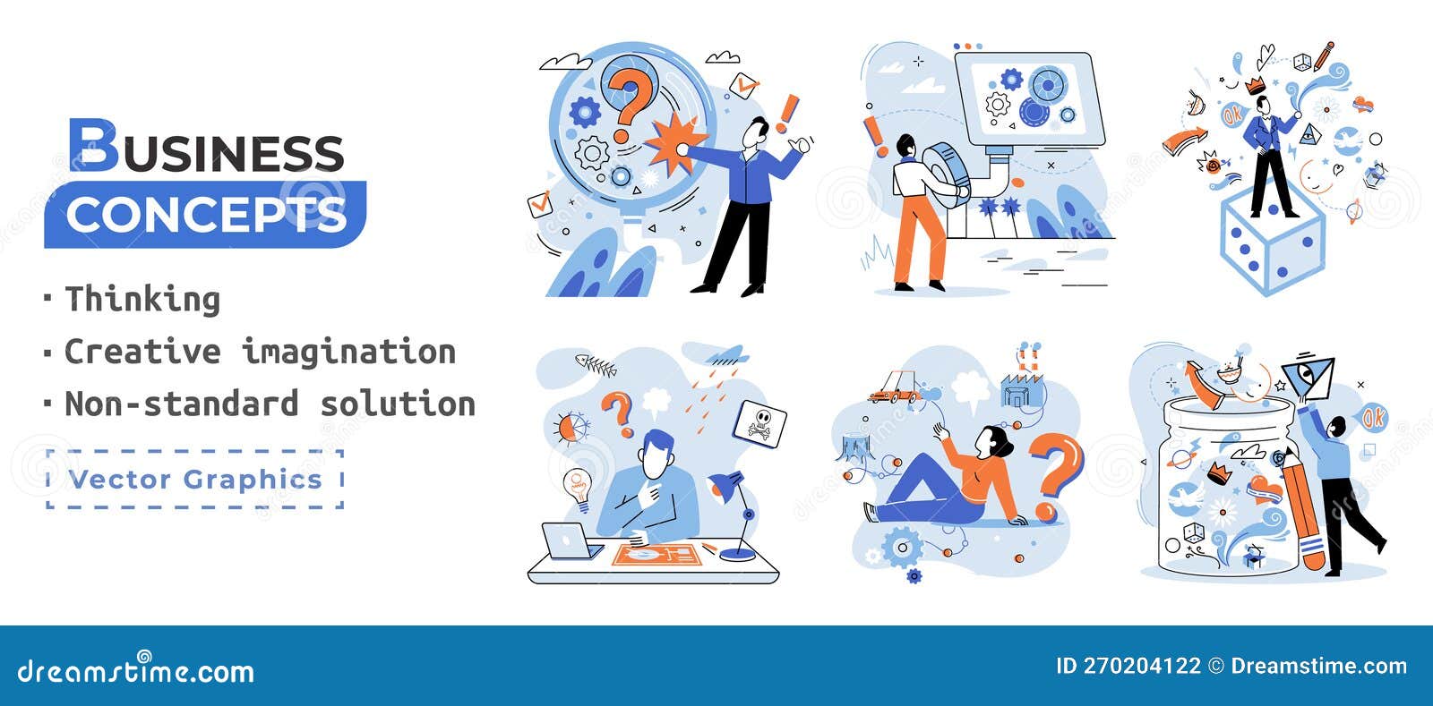 Creative Thinking. People Different Mental Mindset Types or Models ...