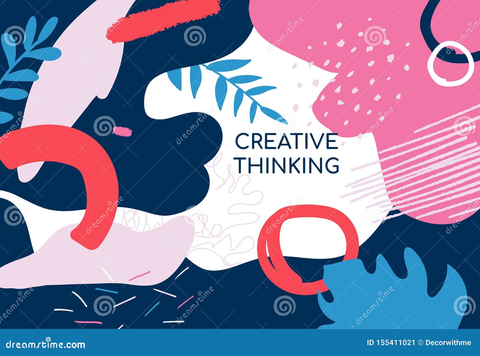 Creative Thinking Poster - Modern Vector Minimalistic Banner Stock ...