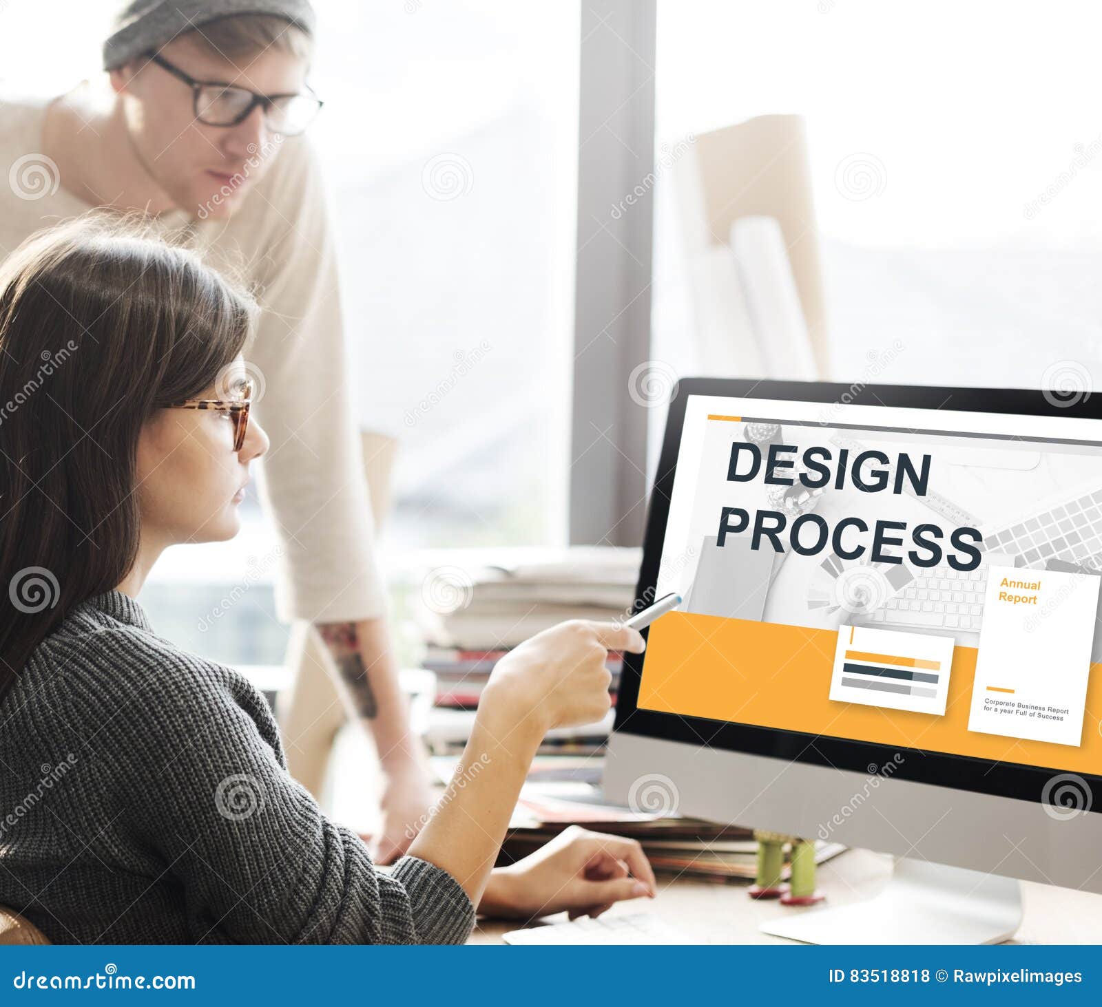 Creative Thinking Process Design Graphic Concept Stock Photo - Image of ...