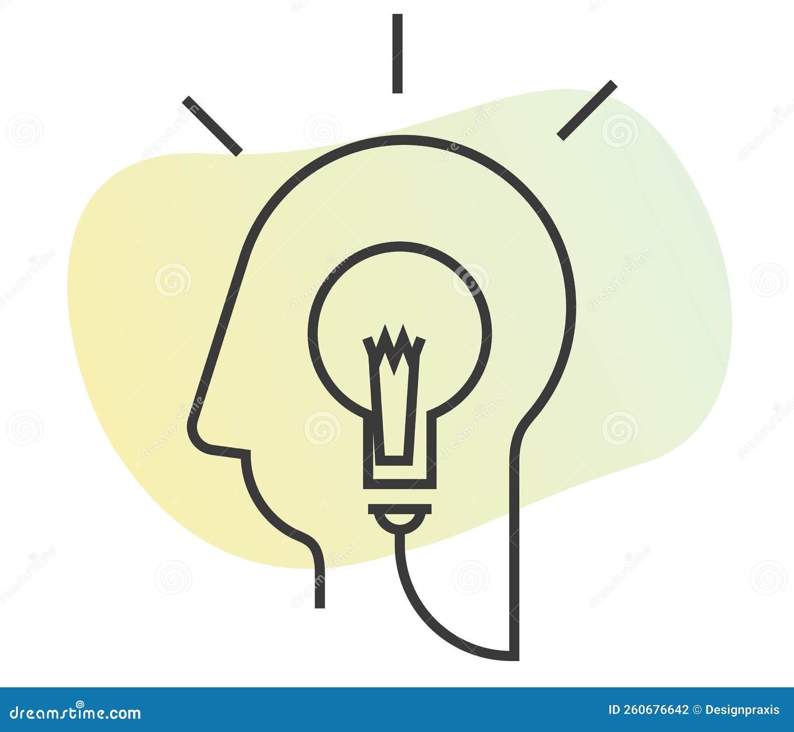 Creative Thinking Process Development - Illustration Stock Illustration ...