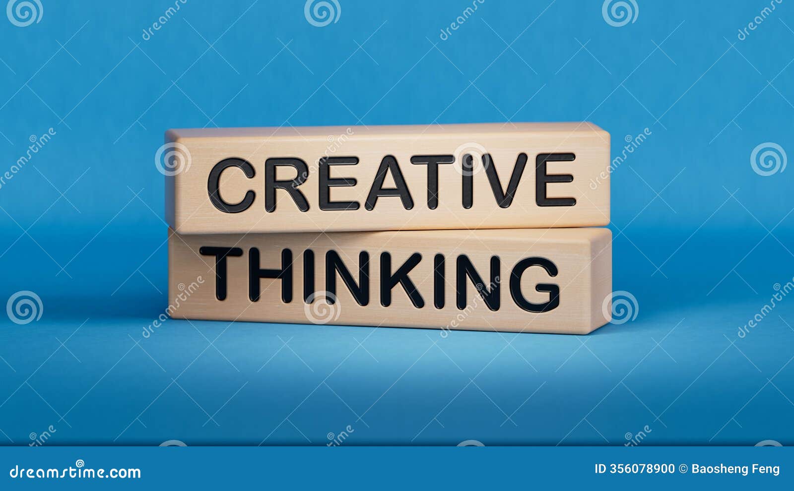 Creative Thinking Symbol. Wooden Blocks with Words Creative Thinking ...