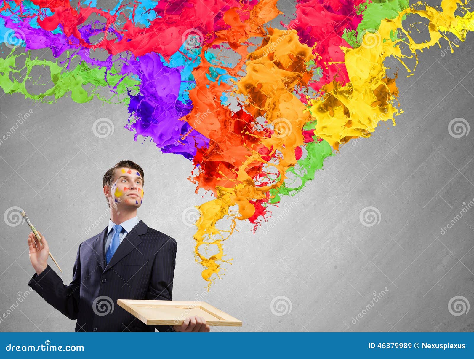 Creative thinking stock image. Image of artistic, caucasian - 46379989