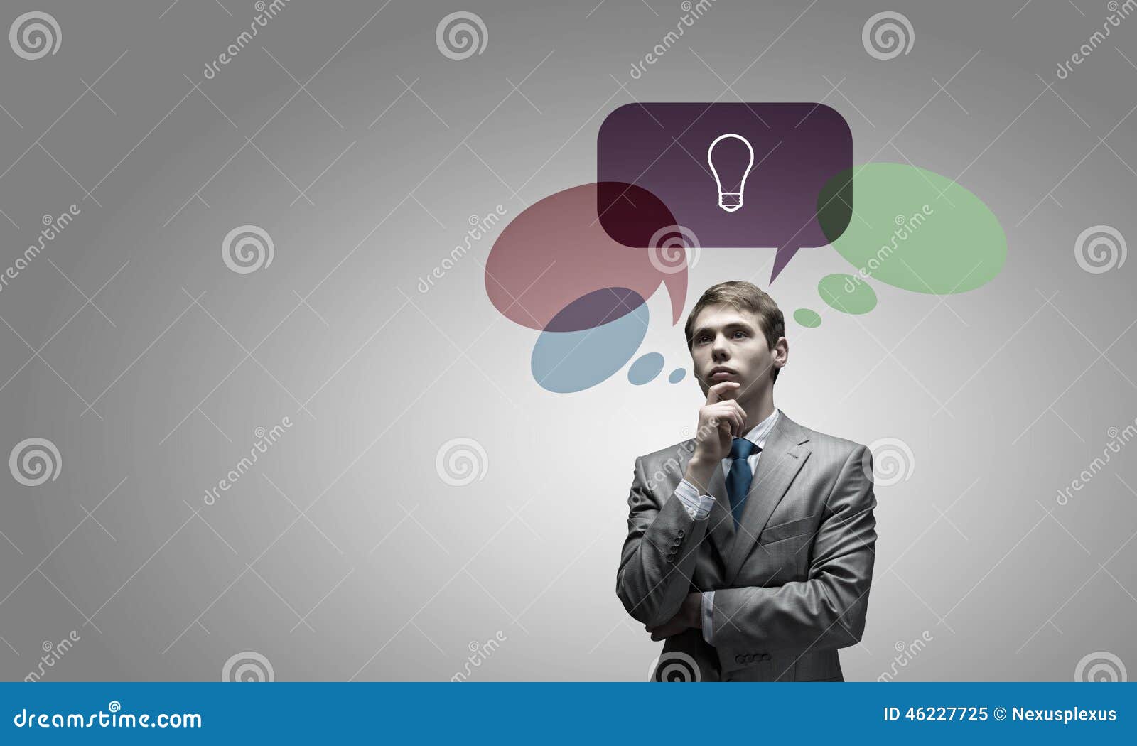 Creative thinking stock image. Image of asking, attractive - 46227725