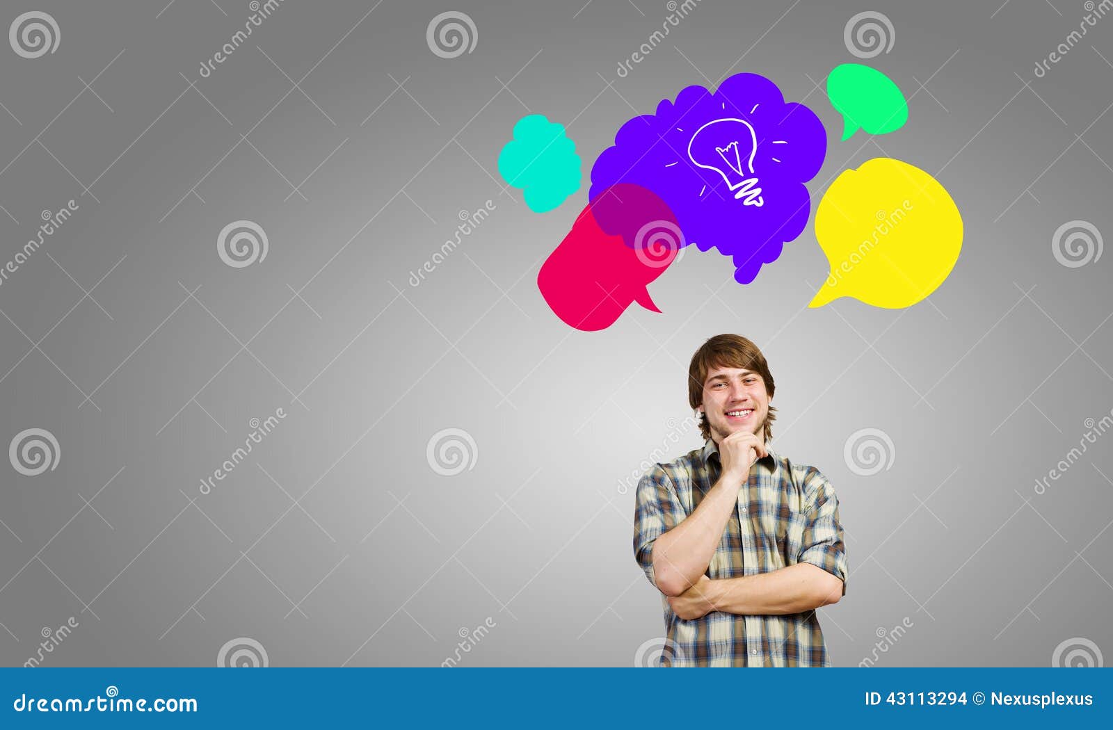 Creative thinking stock photo. Image of conversation - 43113294