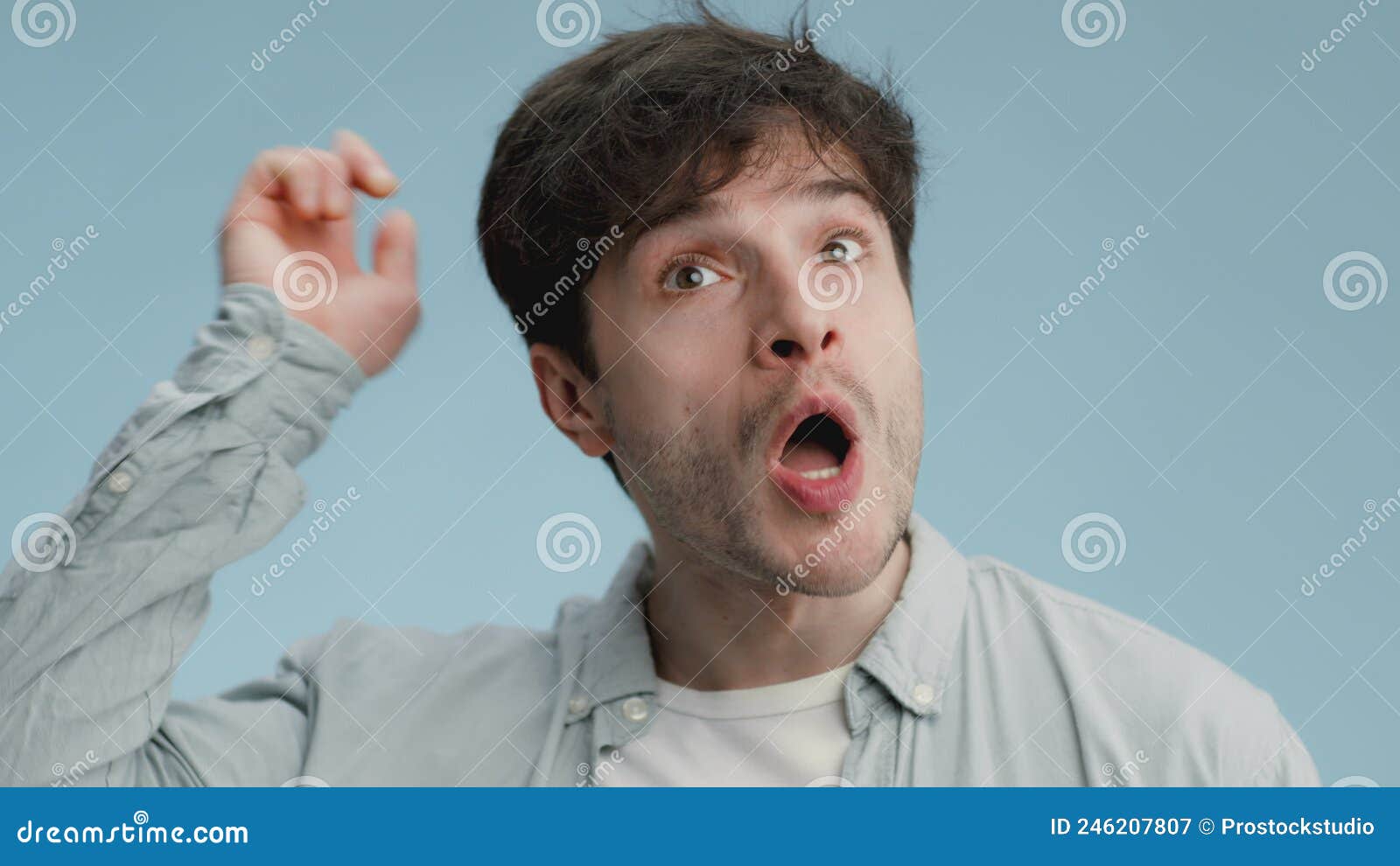 Creative Thinking. Young Thoughtful Man Pondering, Scratching Head and ...