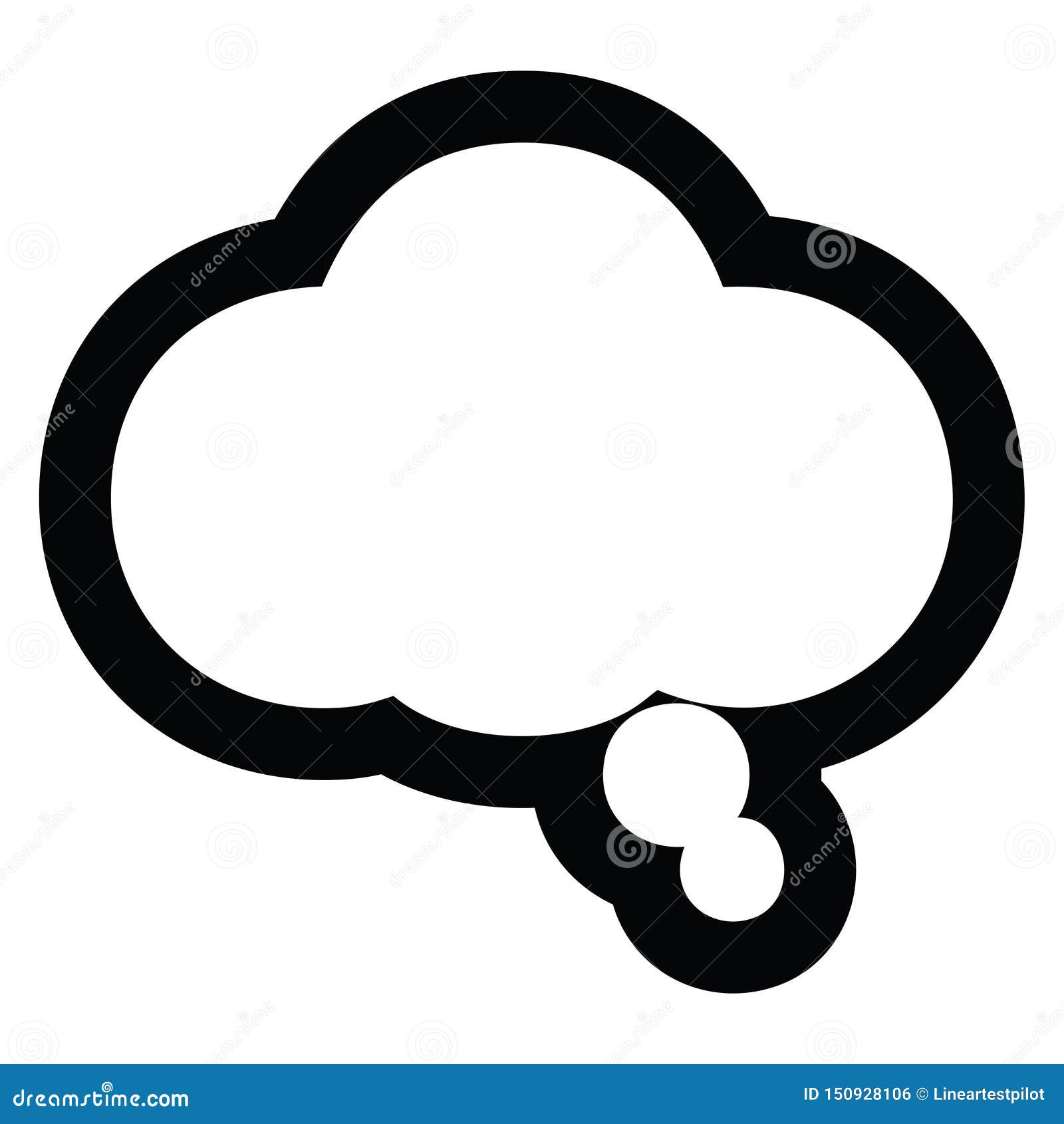 A Creative Thought Bubble Icon Stock Vector - Illustration of thought ...