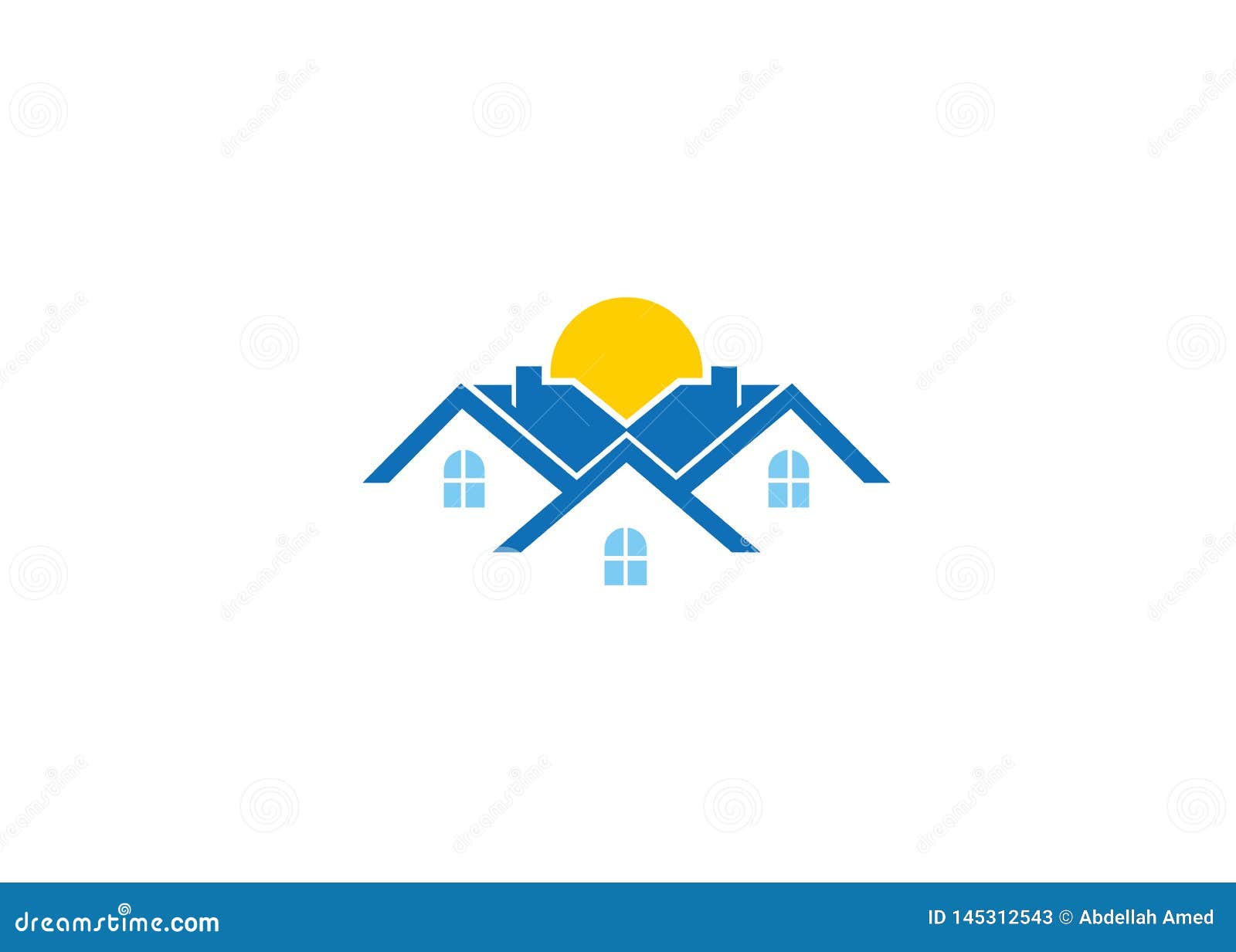 Creative Three Building House Logo Stock Vector - Illustration of home ...