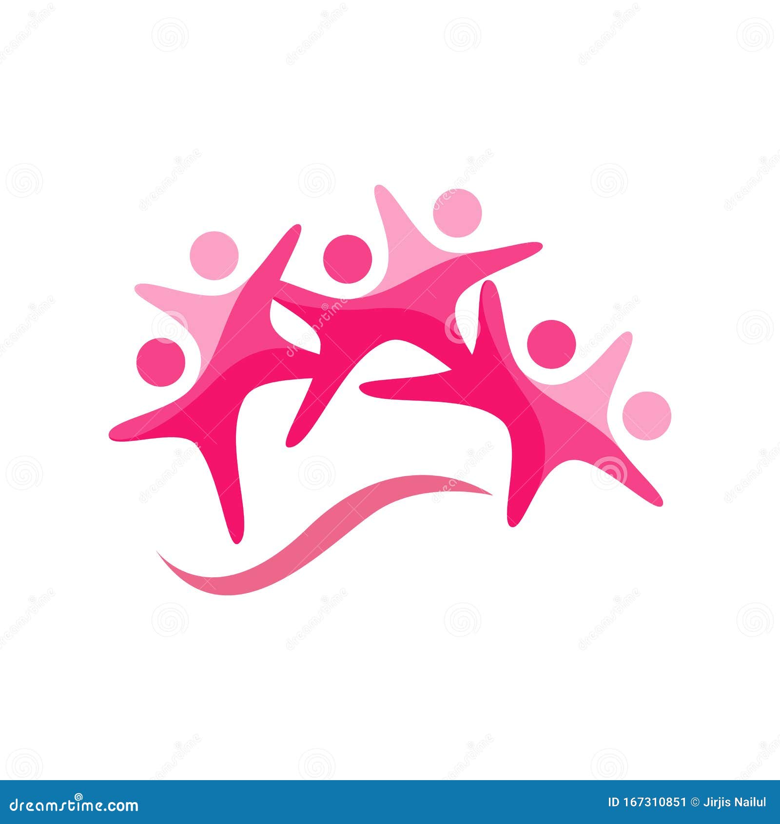 Creative Three 3 People Logo Design Vector Group of Persons Sign Stock ...