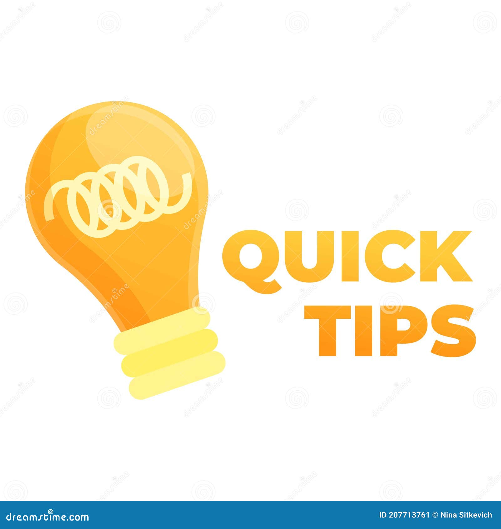 Creative Tips Icon, Cartoon Style Stock Illustration - Illustration of ...