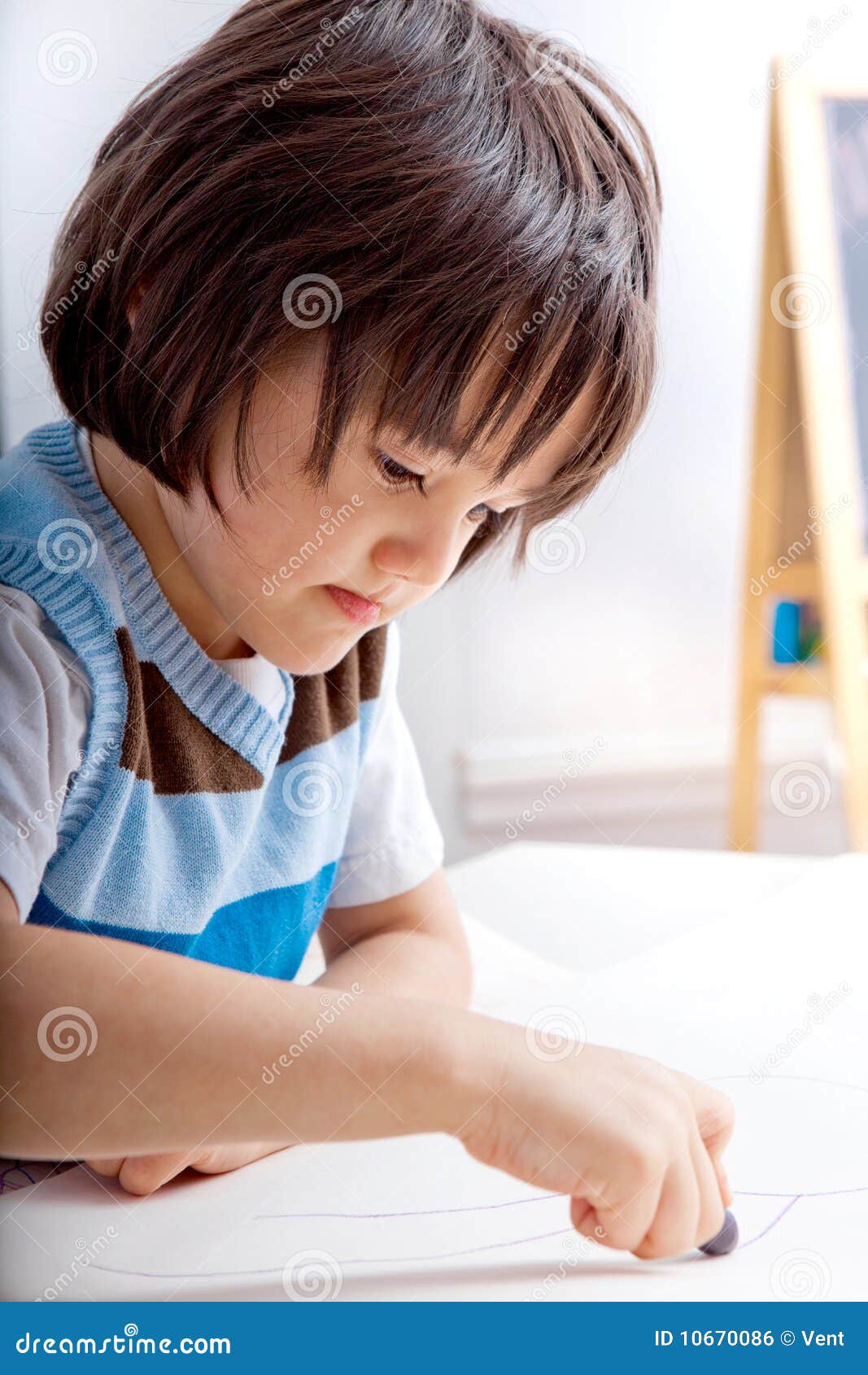 Creative Toddler Boy stock photo. Image of kindergarten - 10670086
