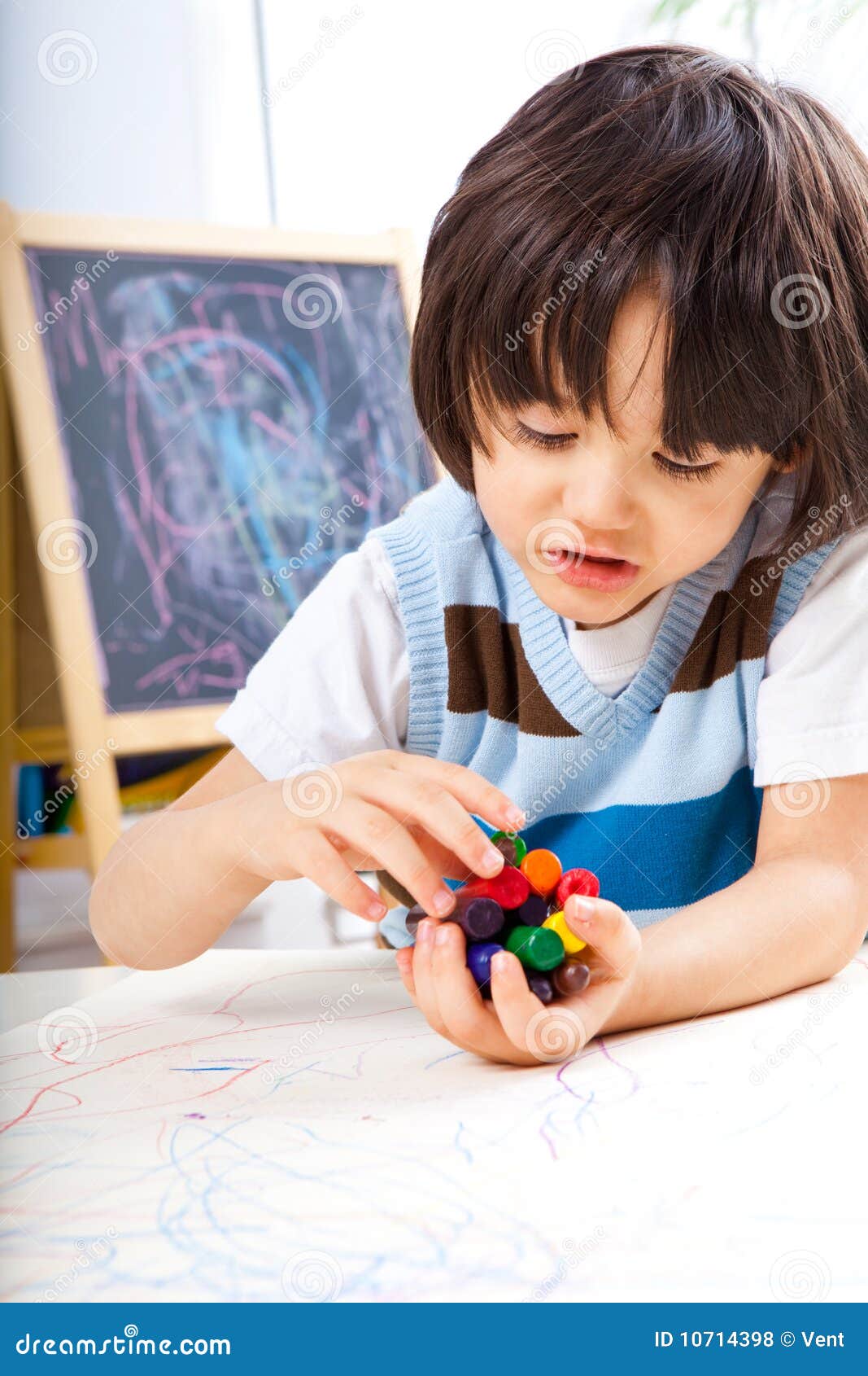 Creative Toddler Boy stock photo. Image of asian, drawing - 10714398