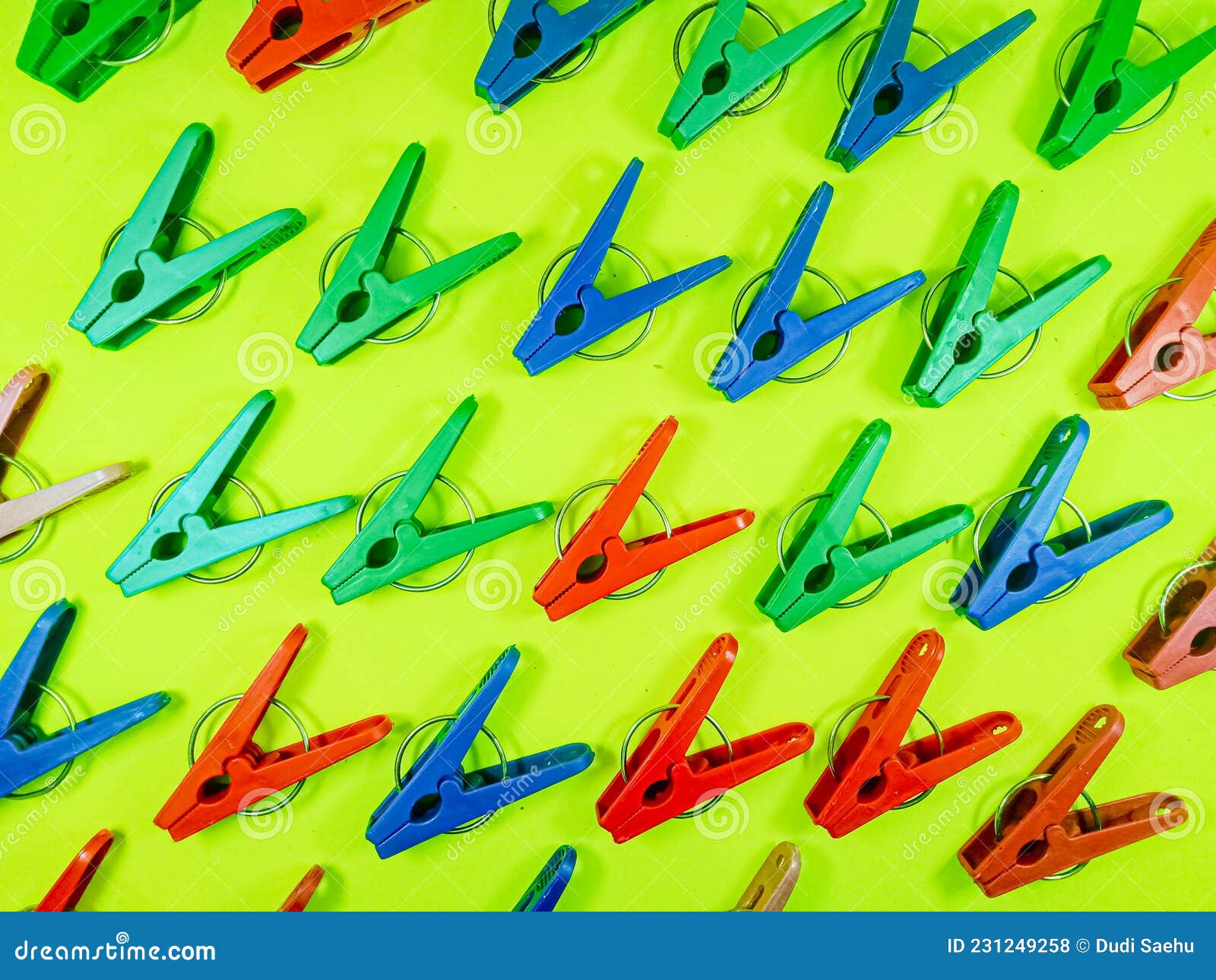 Creative Tongs Layout, Different Color but Same Concept. Stock Photo ...