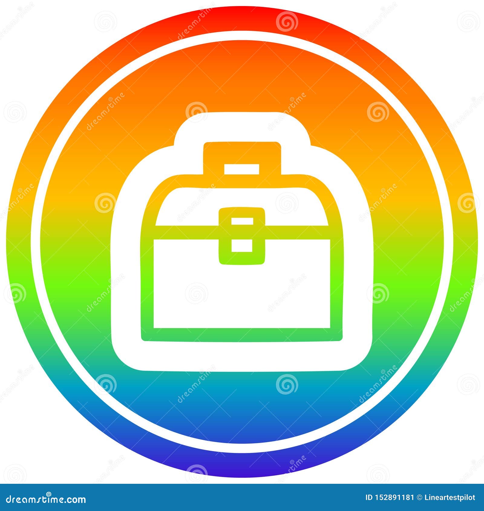 A Creative Tool Box Circular in Rainbow Spectrum Stock Vector ...